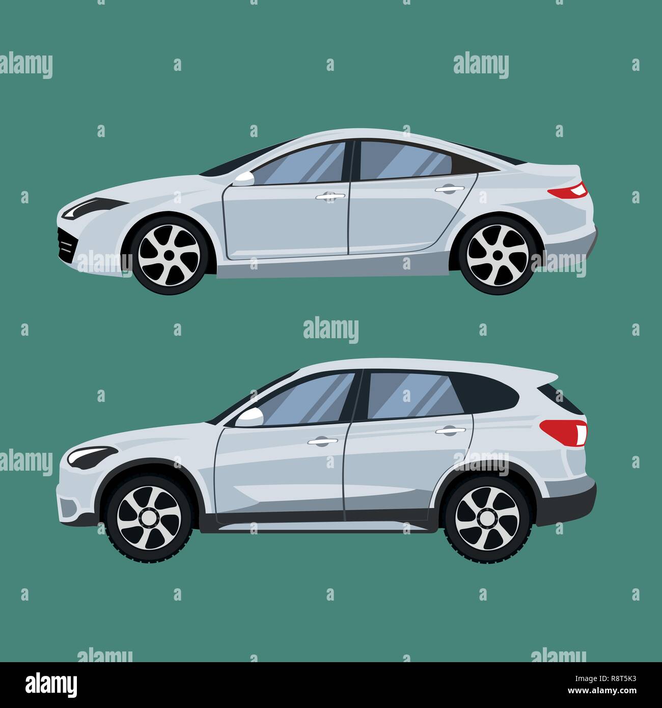 Side front top view Stock Vector Images - Alamy