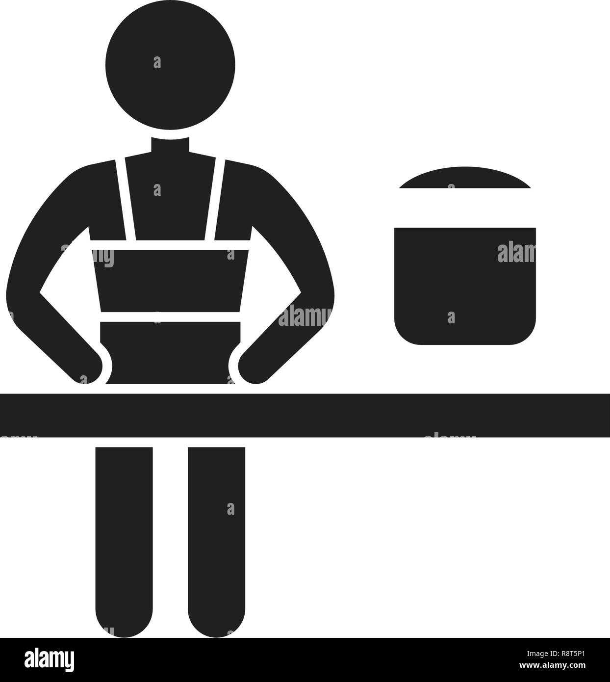 Cooking class black vector concept icon. Cooking class flat ...