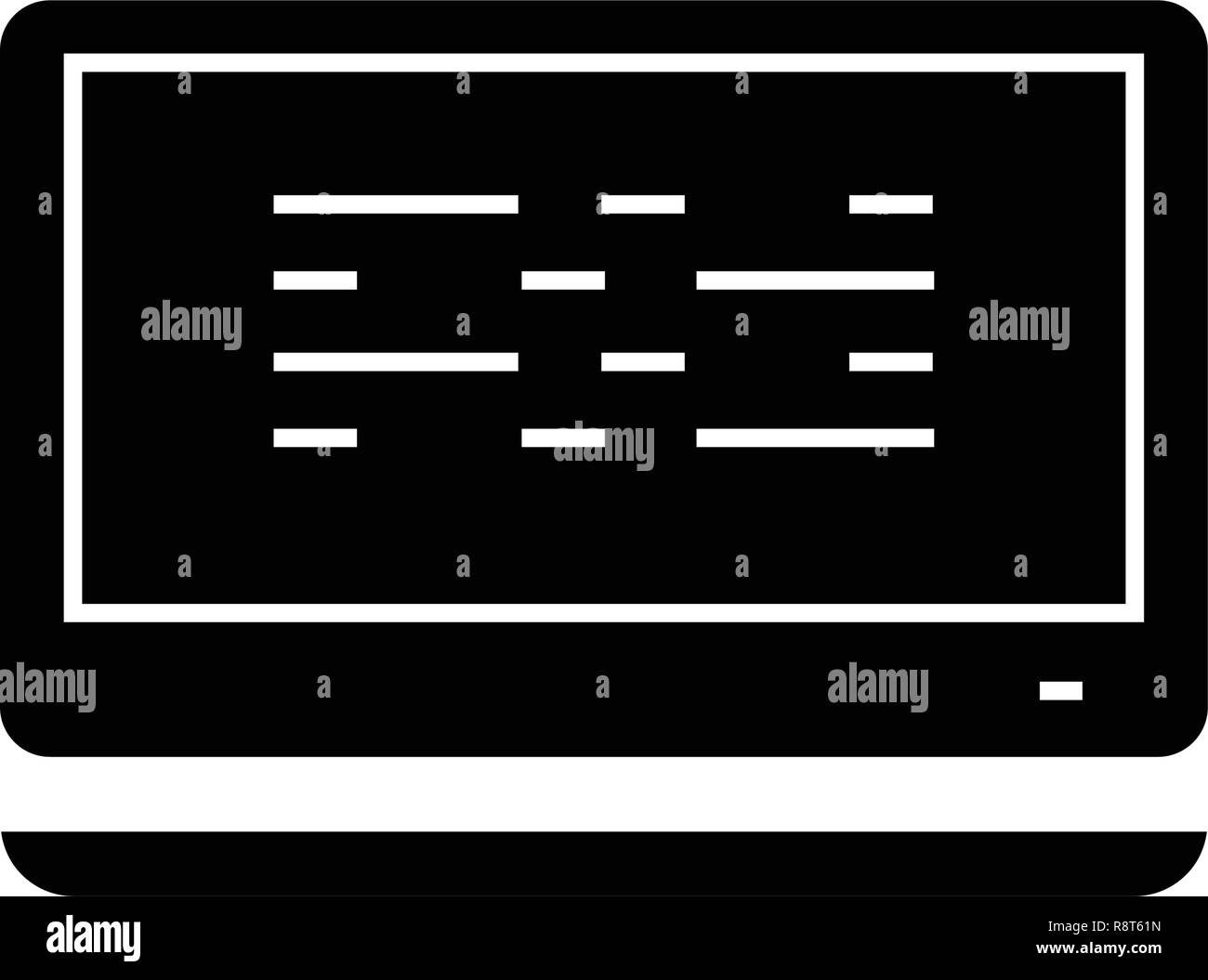 Data protection and encryption black vector concept icon. Data ...