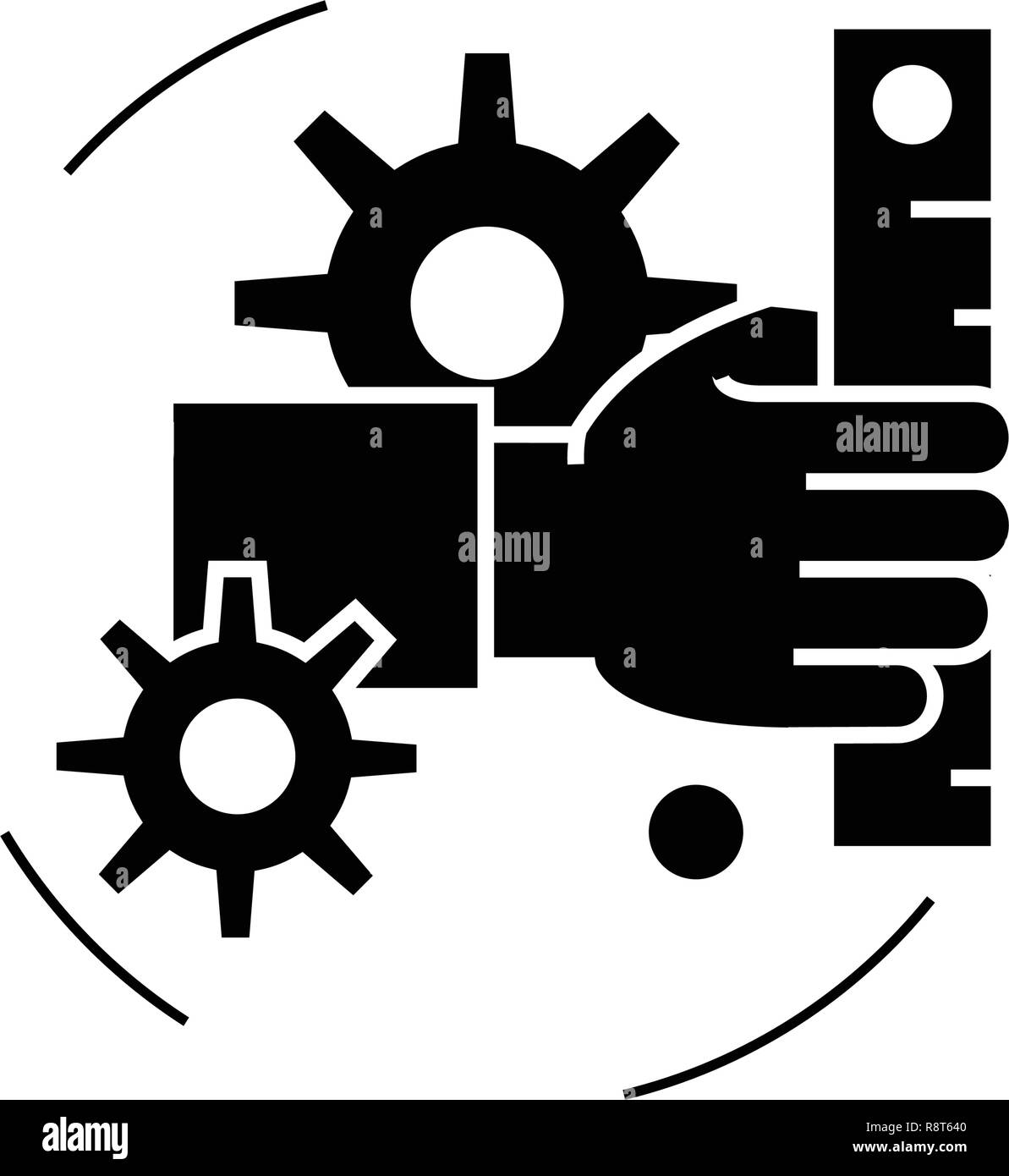 Application design graphic development Black and White Stock Photos ...