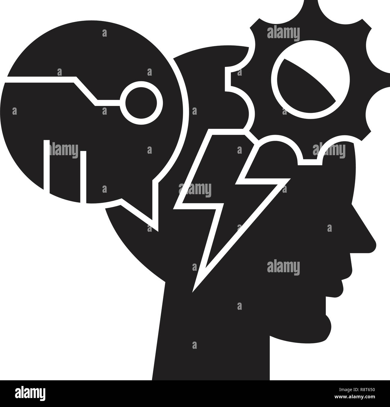 Digital system black vector concept icon. Digital system flat ...