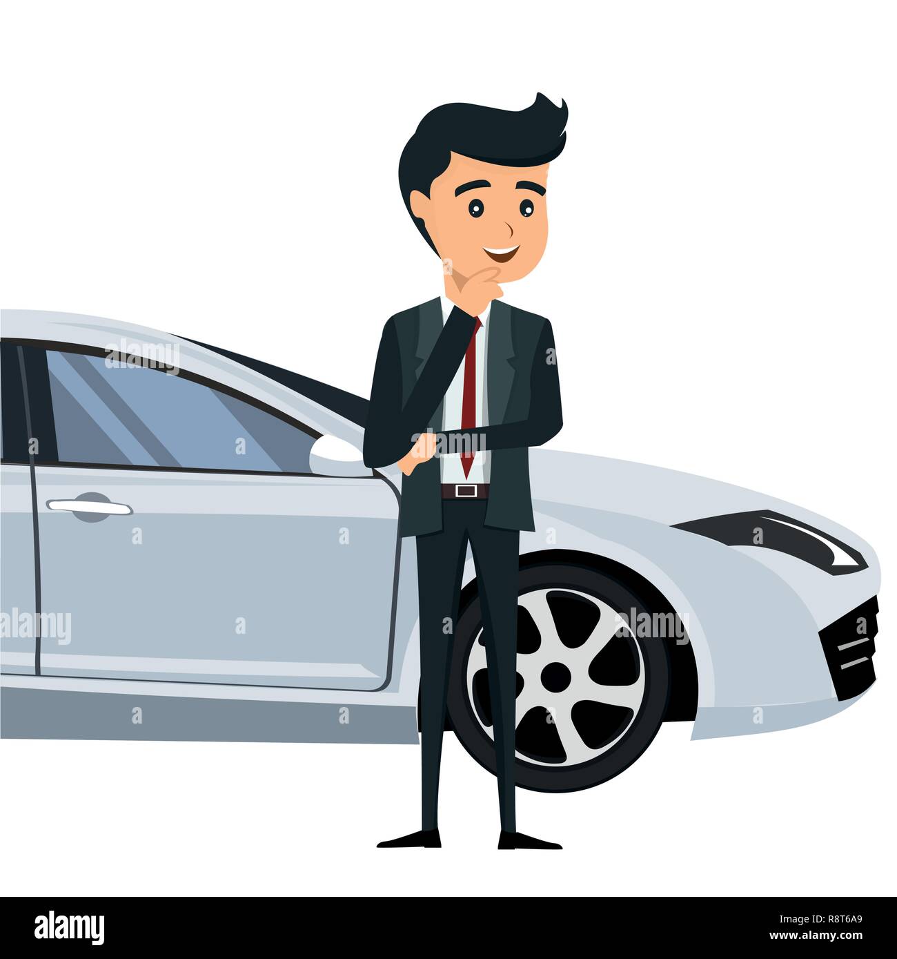 Buyer seller car dealership Stock Vector Images - Alamy