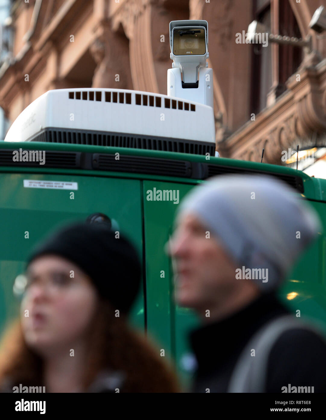 Facial Recognition Technology in use in Leicester Square, London Stock ...