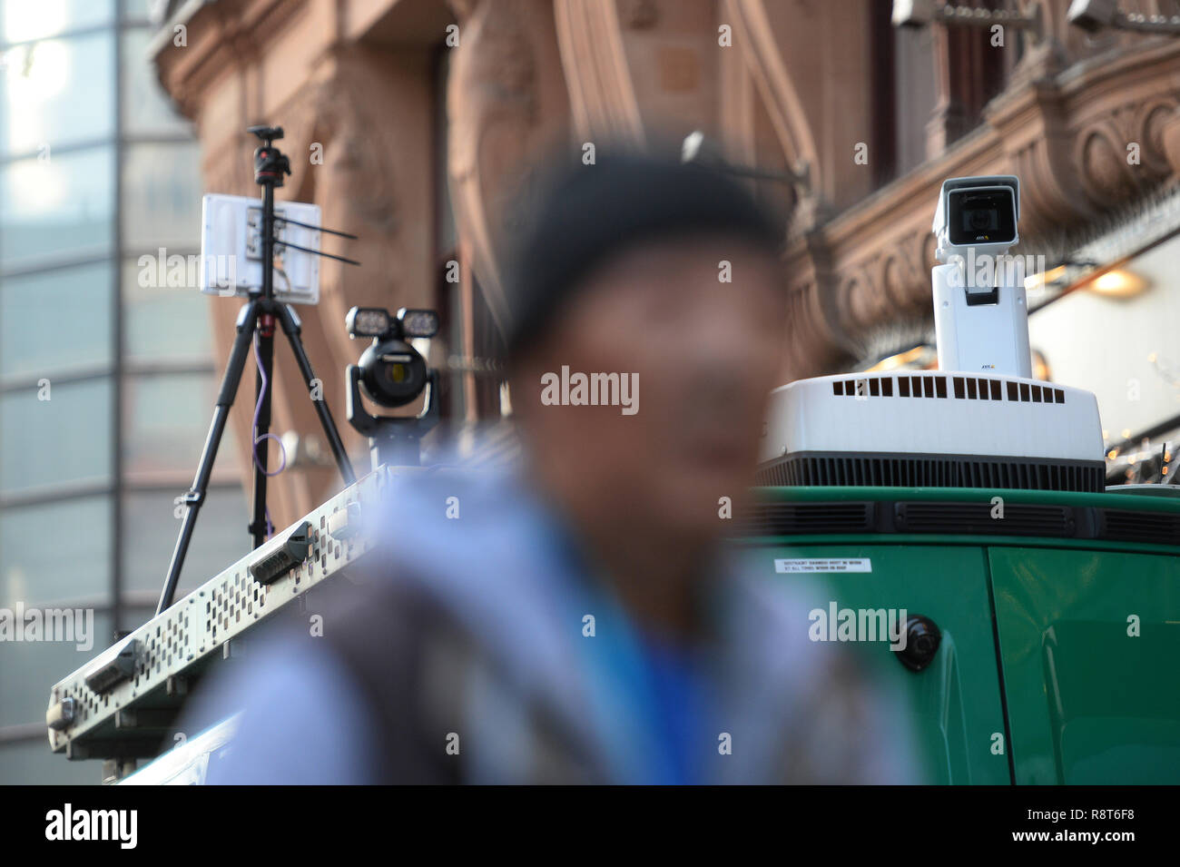 Facial Recognition Technology in use in Leicester Square, London Stock ...