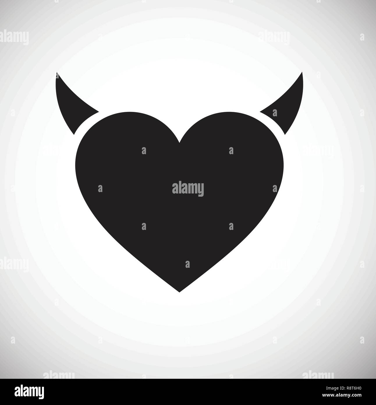 Heart with thorns icon on white background for graphic and web design ...