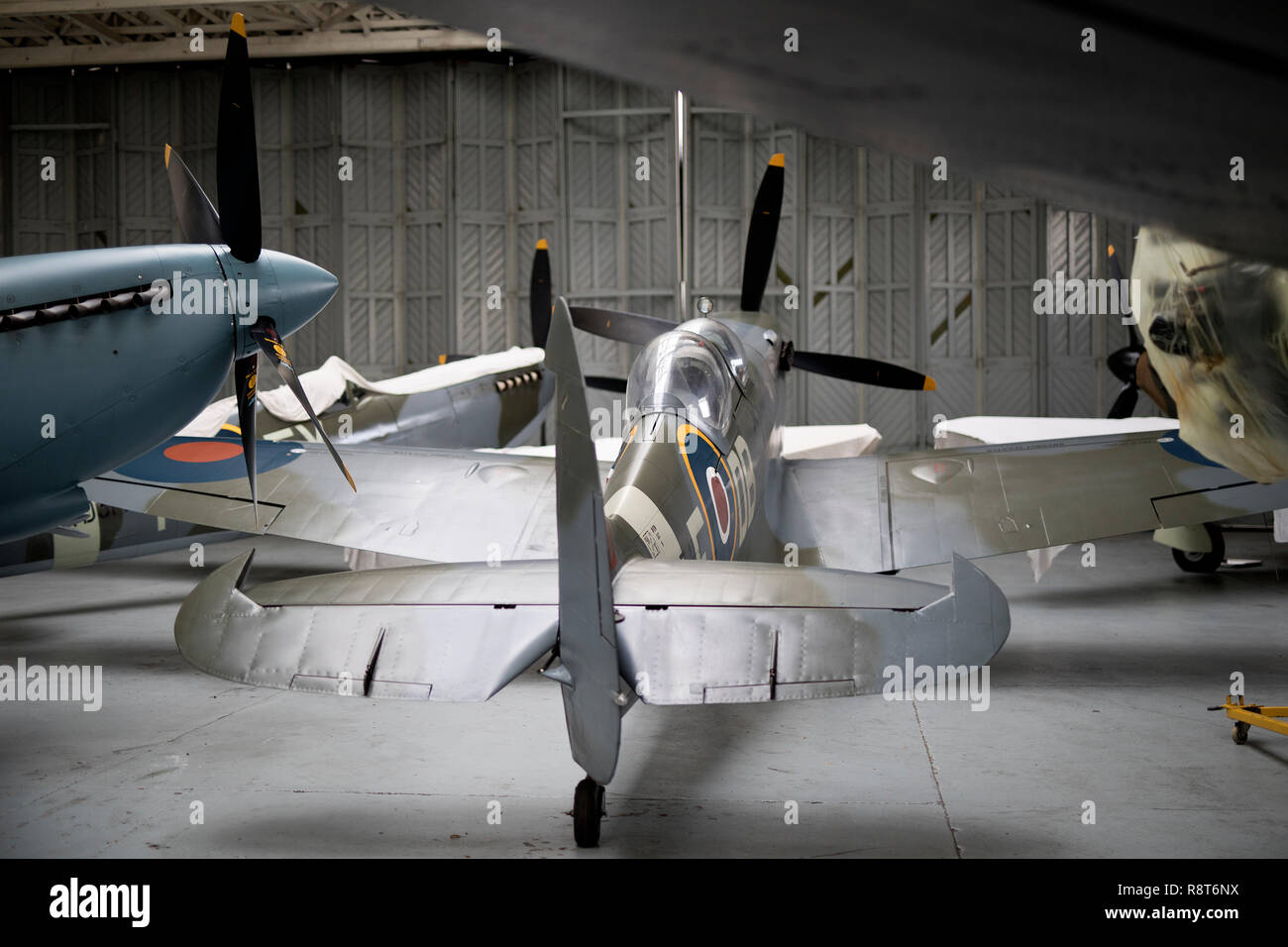 Supermarine Spitfires on display at the Imperial War Museum Duxford ...