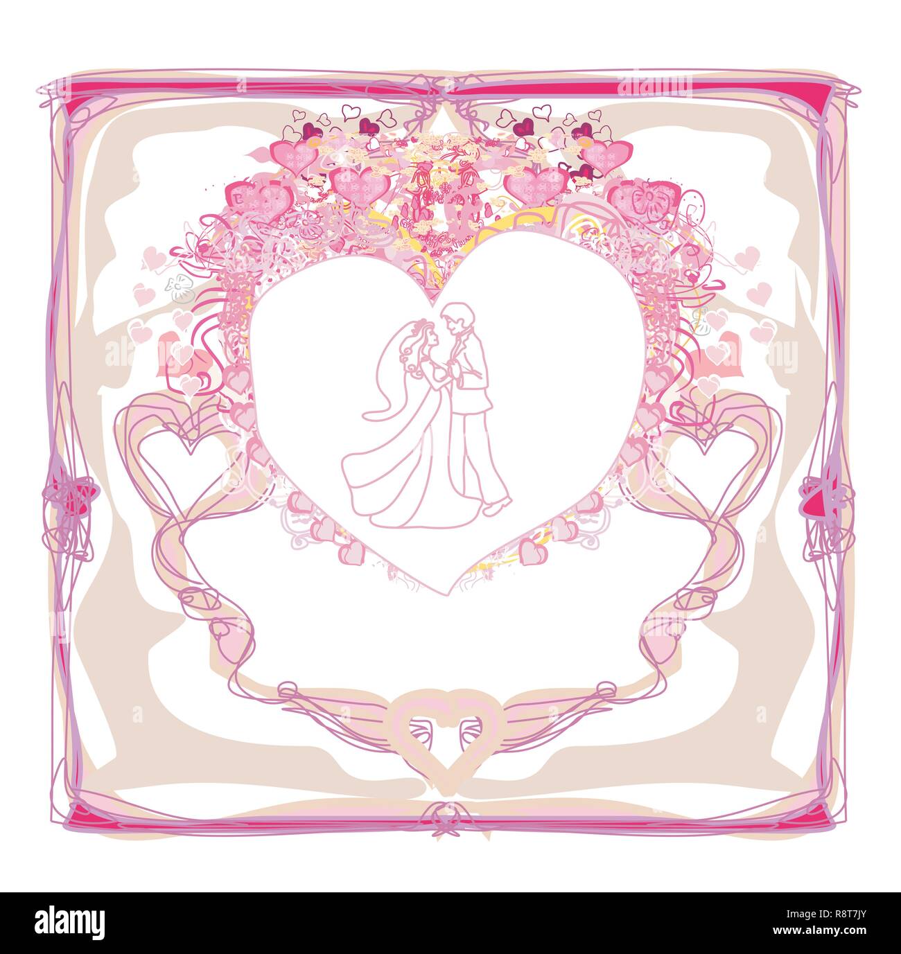 Wedding dancers - invitation card Stock Vector Image & Art - Alamy