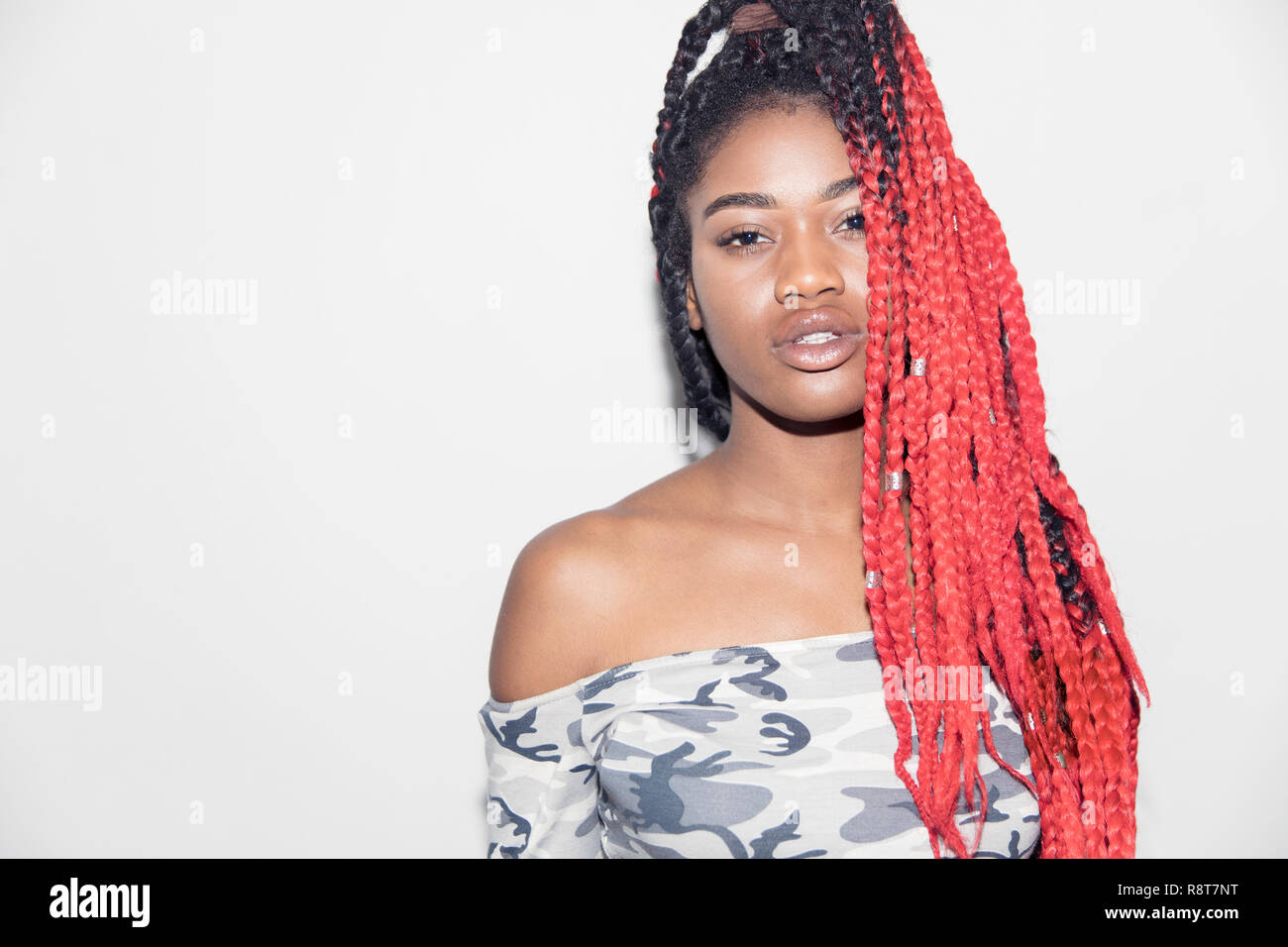 Long red braids hi-res stock photography and images - Alamy