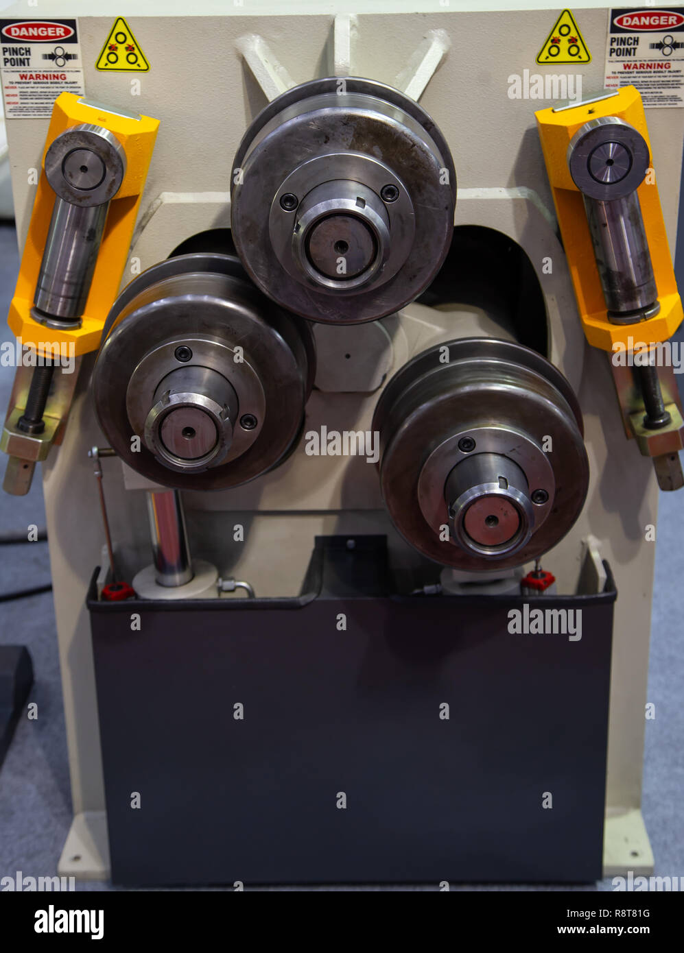 Section and pipe bending machine, Industrial machining metalwork Stock ...