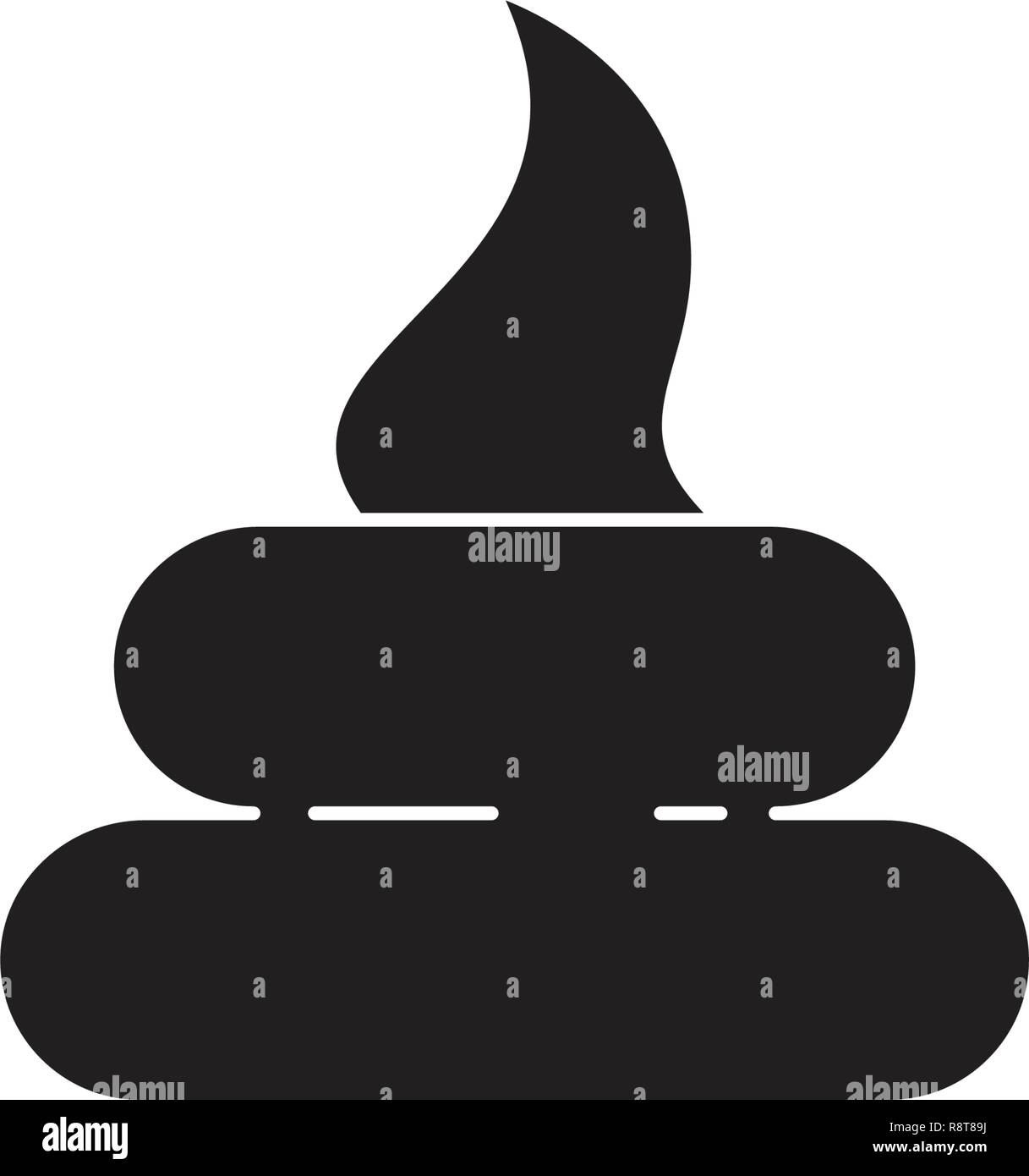 Garden manure black vector concept icon. Garden manure flat ...