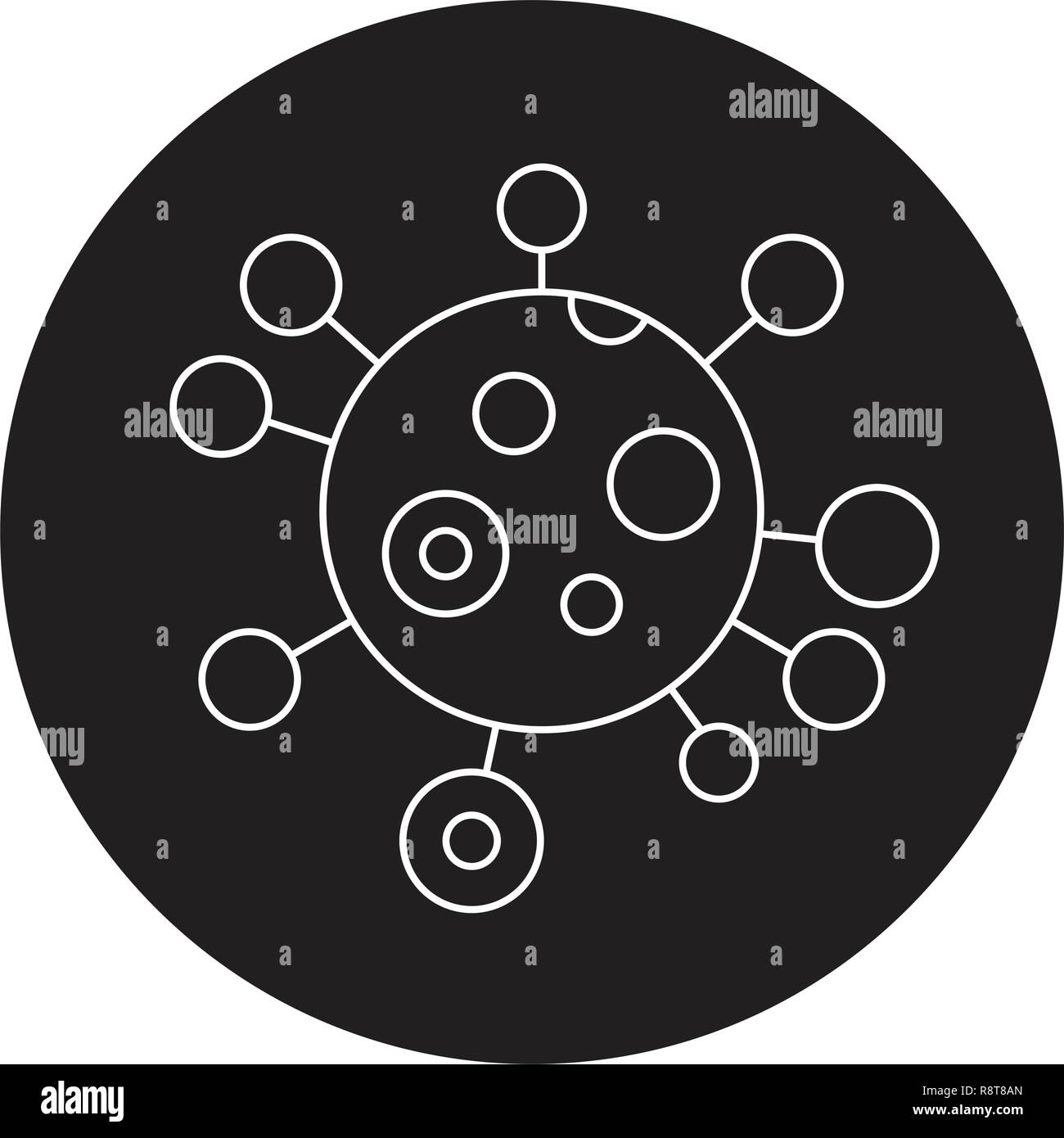 Genotype black vector concept icon. Genotype flat illustration, sign ...