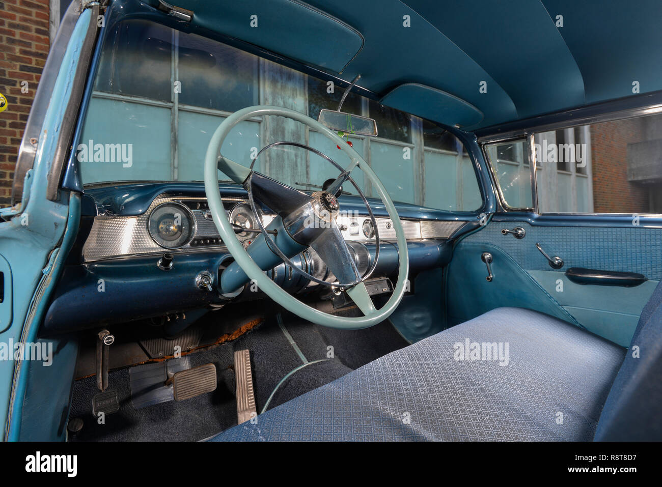 1950s american car interior hi-res stock photography and images - Alamy
