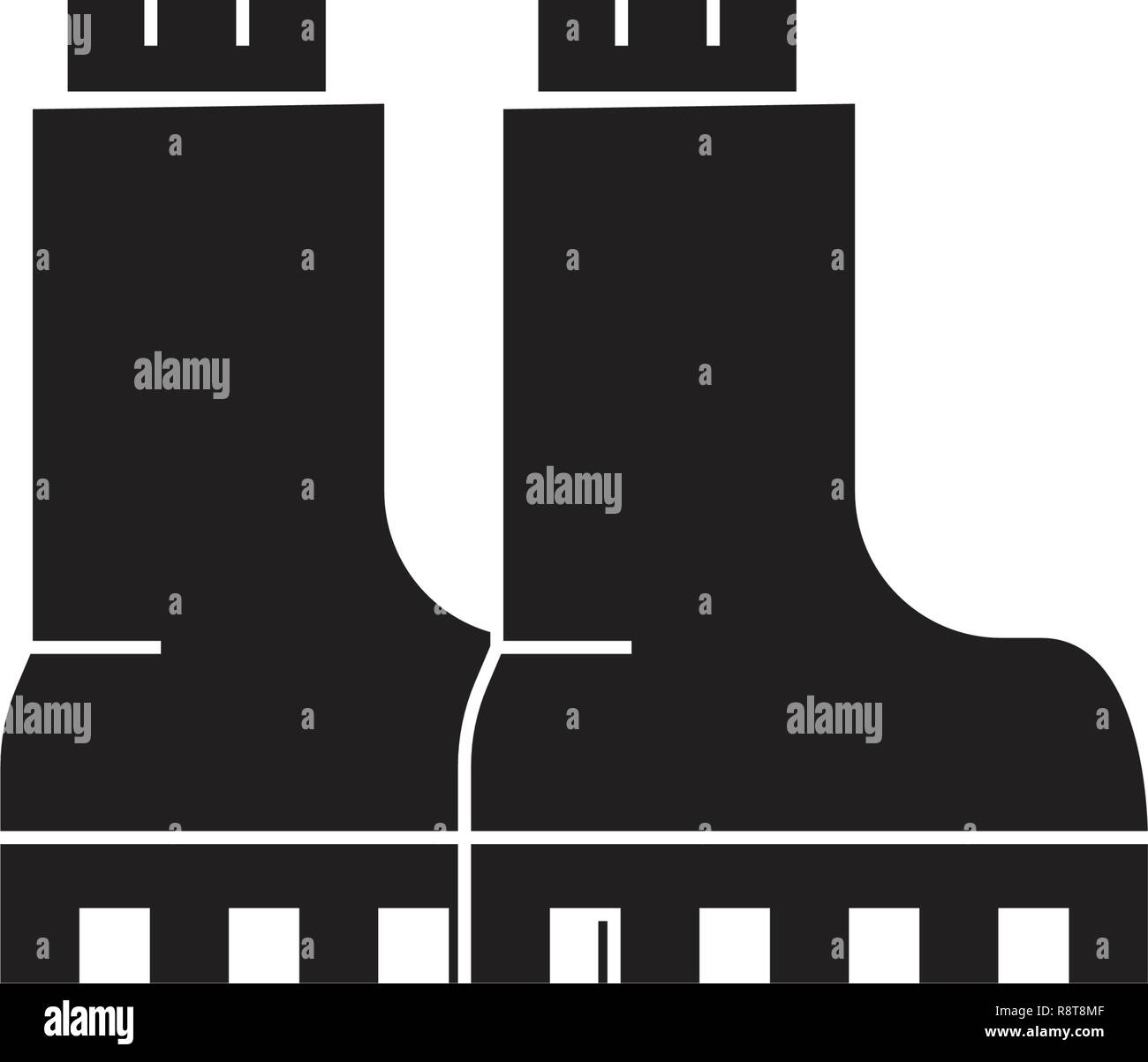 Fire boots icon isolated Stock Vector Images - Alamy