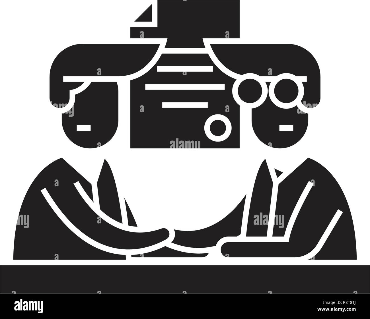 Involvement black vector concept icon. Involvement flat illustration ...