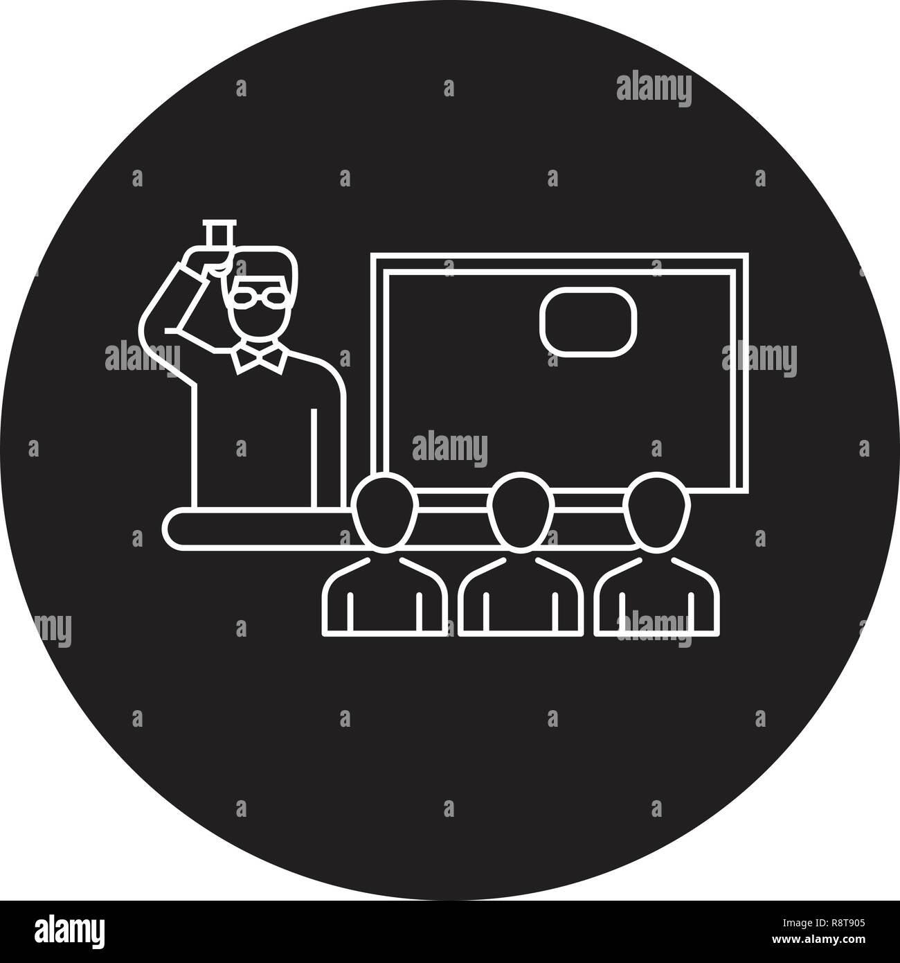 Science lesson school laboratory Stock Vector Images - Alamy