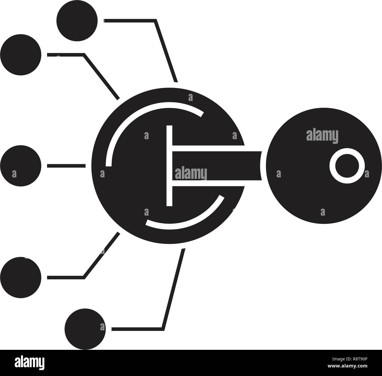 Lock scheme black vector concept icon. Lock scheme flat illustration ...