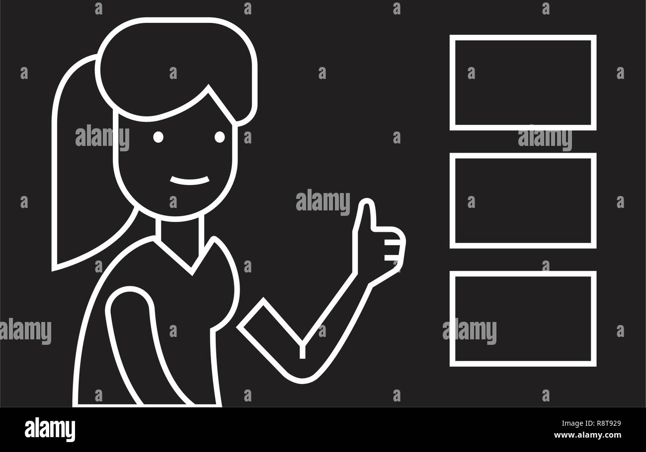 Making a choice black vector concept icon. Making a choice flat ...