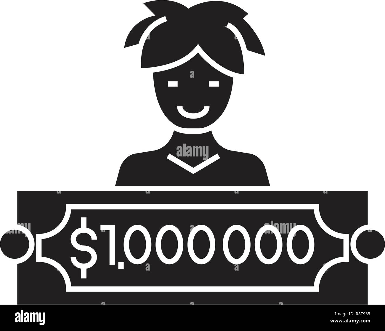 Million dollar bill Stock Vector Images - Alamy