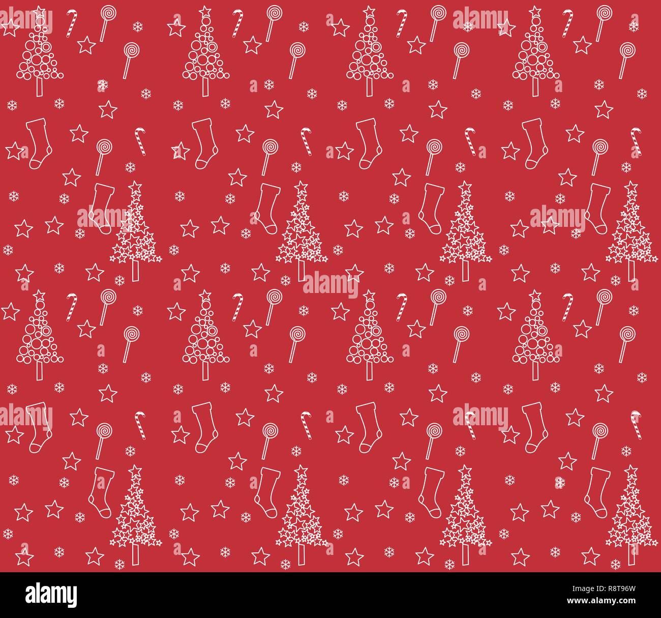 Red Christmas Wrapping Paper Background
