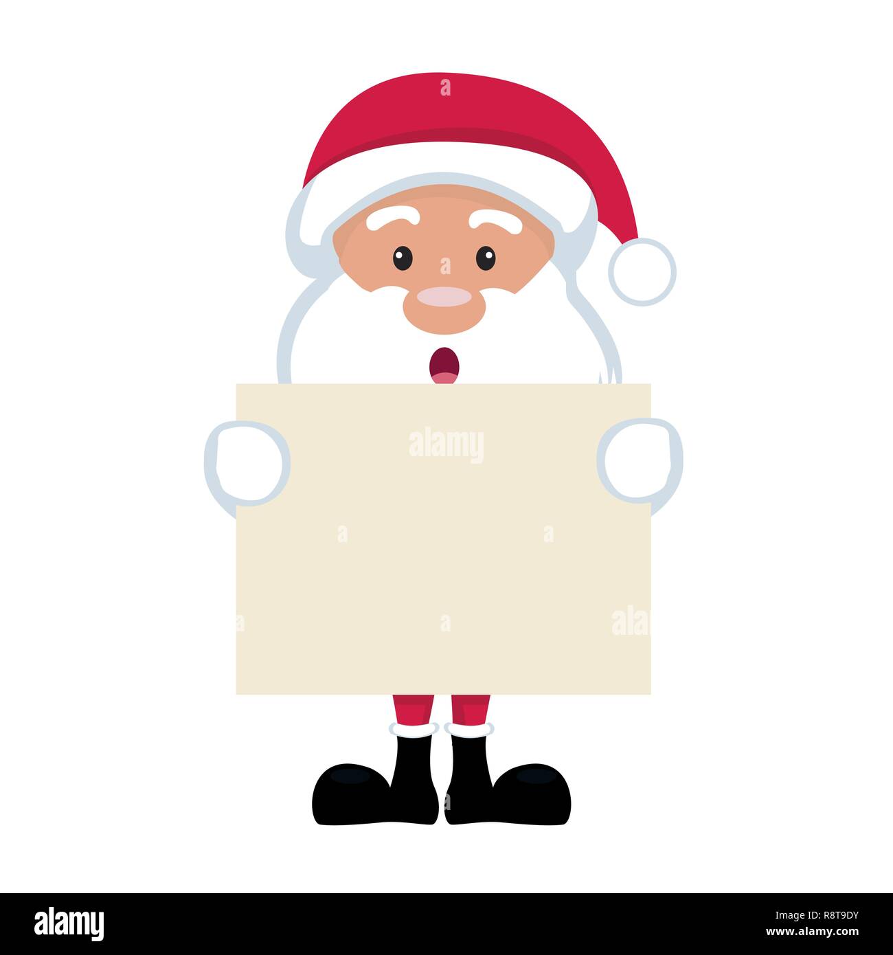 Happy santa man holding Stock Vector Images - Alamy