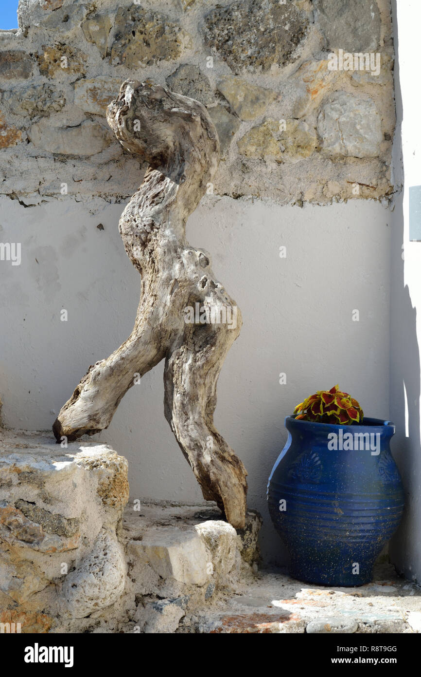 Greek Wood Art Stock Photo - Alamy