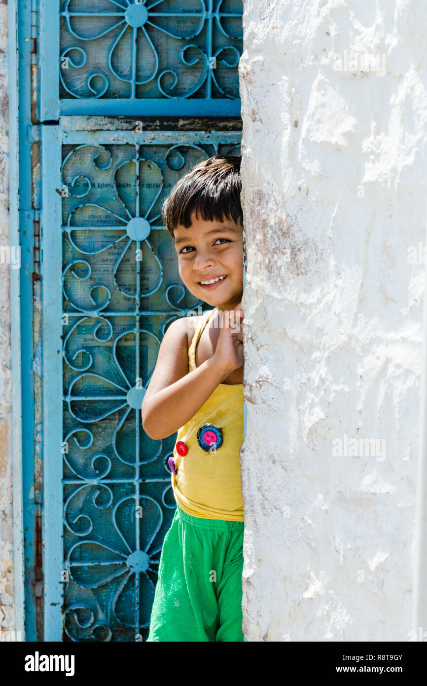 Indian Child Standing Up