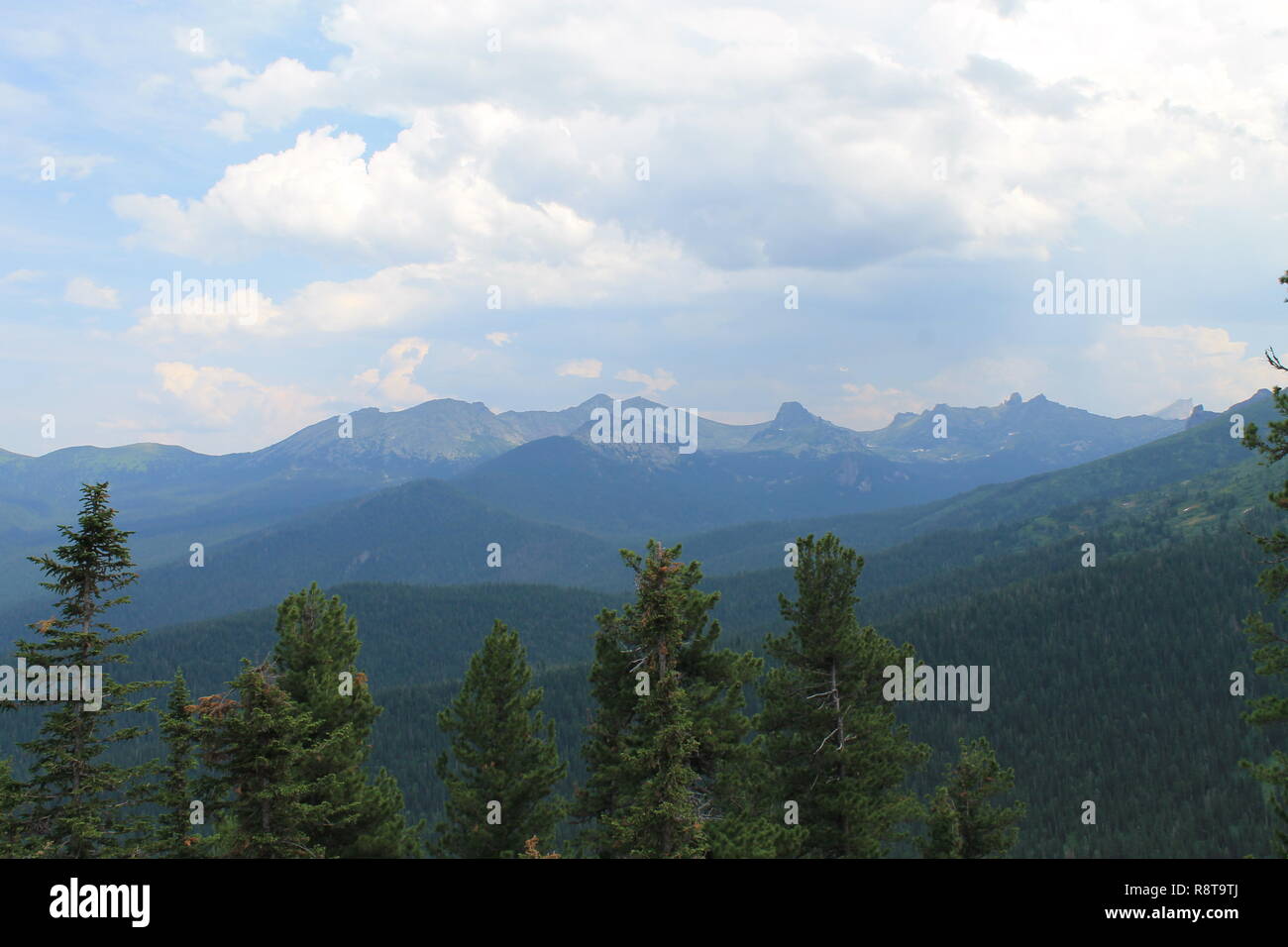 beautiful scenic mountain landscape. Sayany in Tuva Stock Photo - Alamy