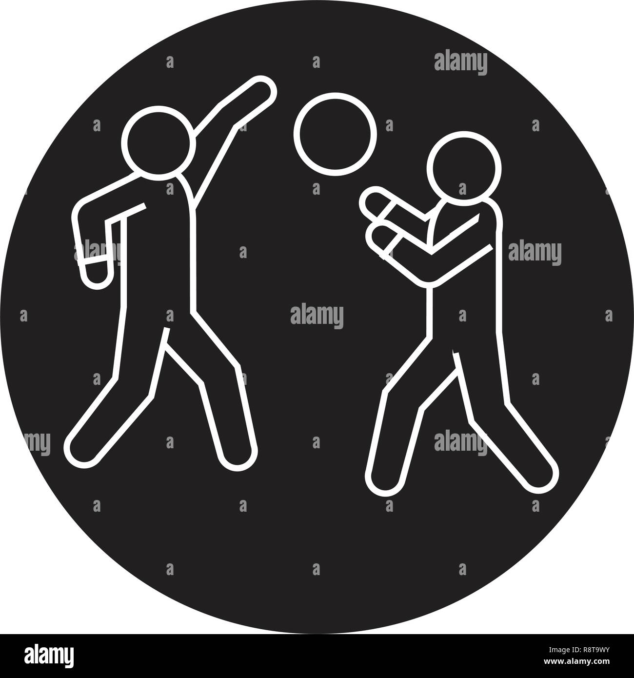 Playing basketball black vector concept icon. Playing basketball flat ...