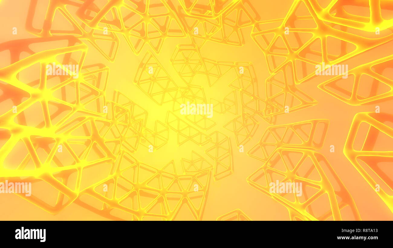 Abstract 3d rendering concept of high poly sphere with chaotic mesh ...