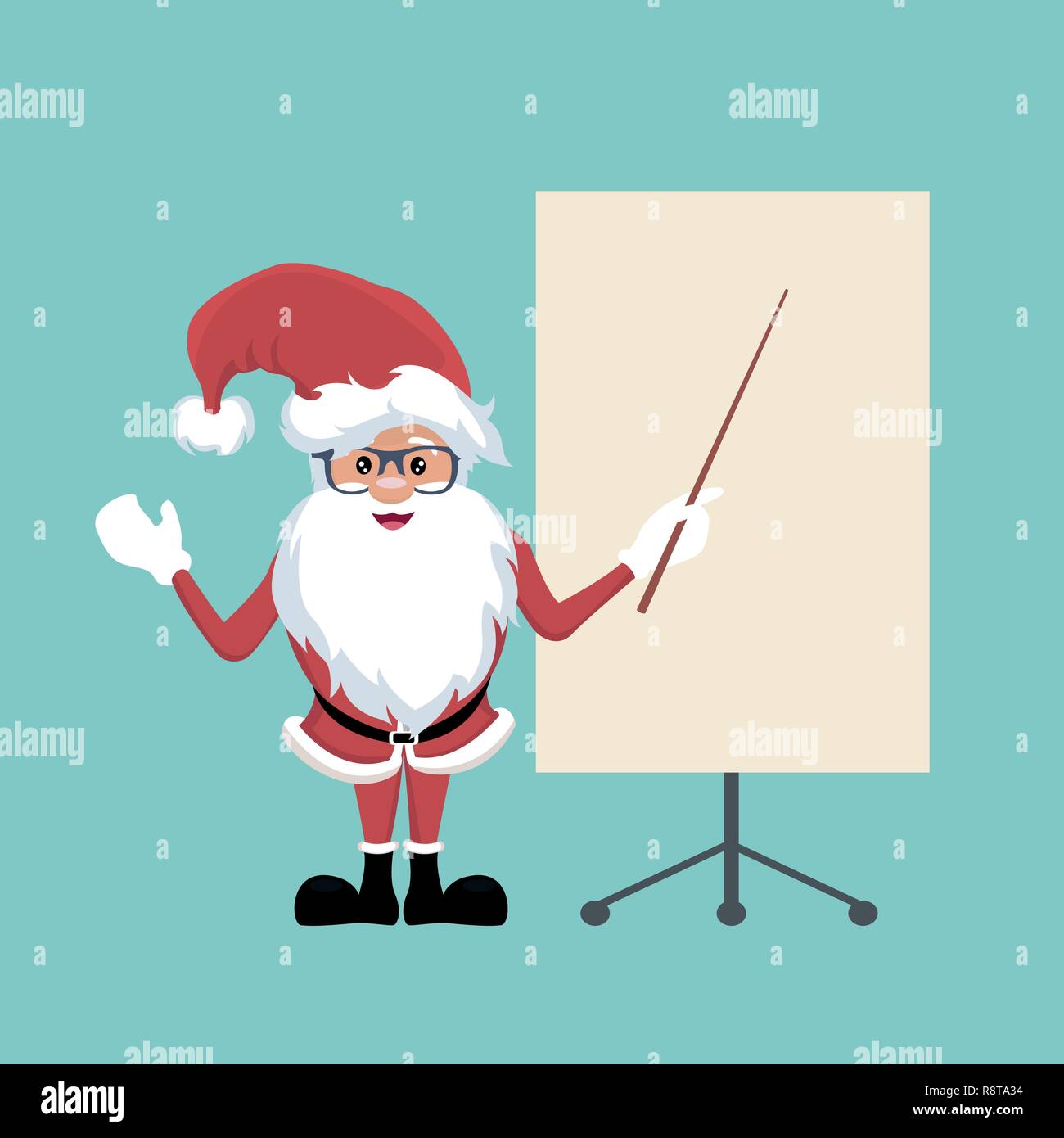 Santa Claus making an executive presentation Stock Vector Image & Art ...