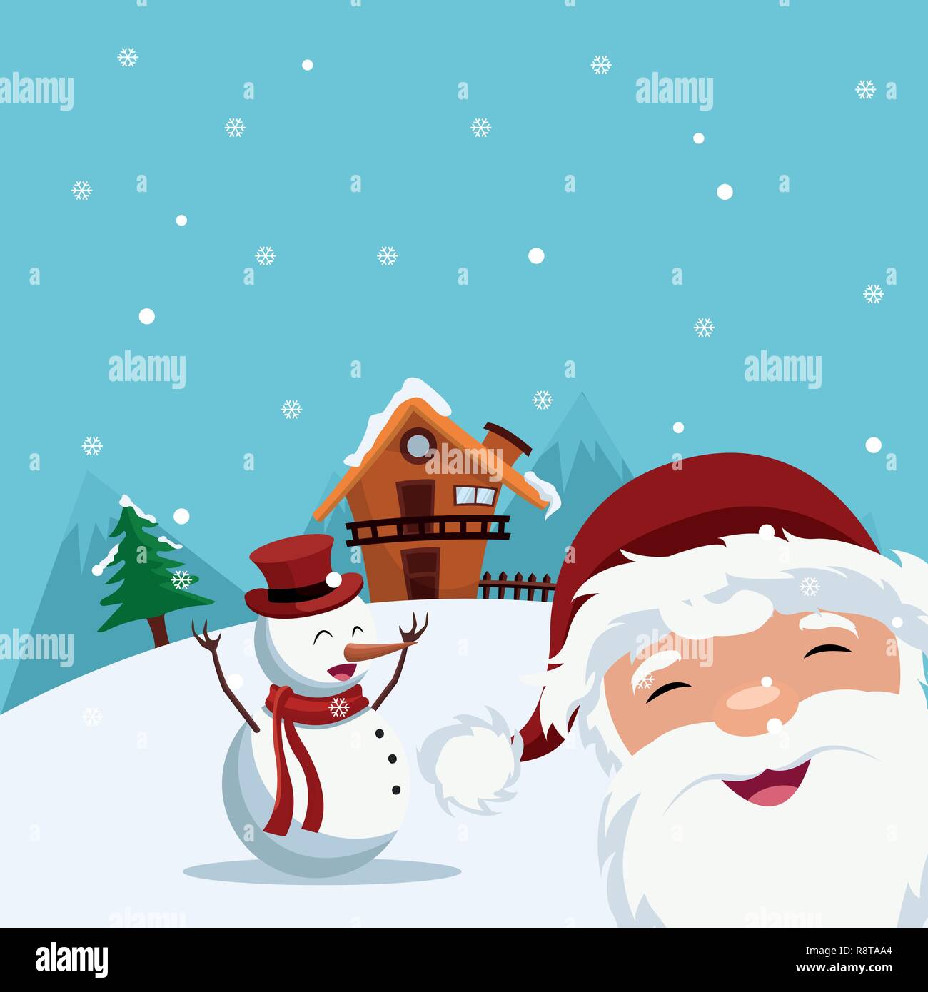 Reindeer snow camera Stock Vector Images - Alamy