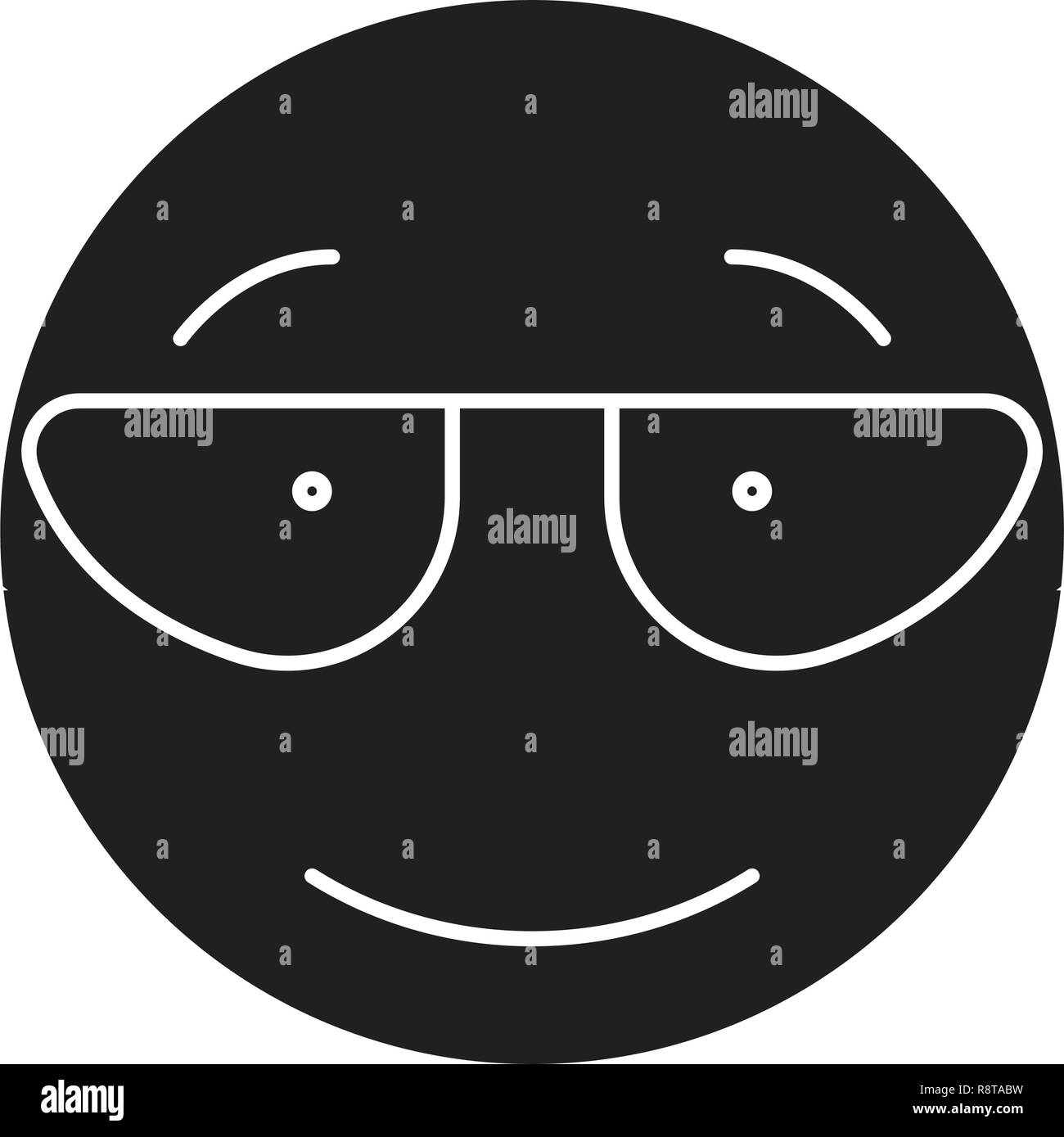 Scientist Emoji Black Vector Concept Icon Scientist Emoji Flat