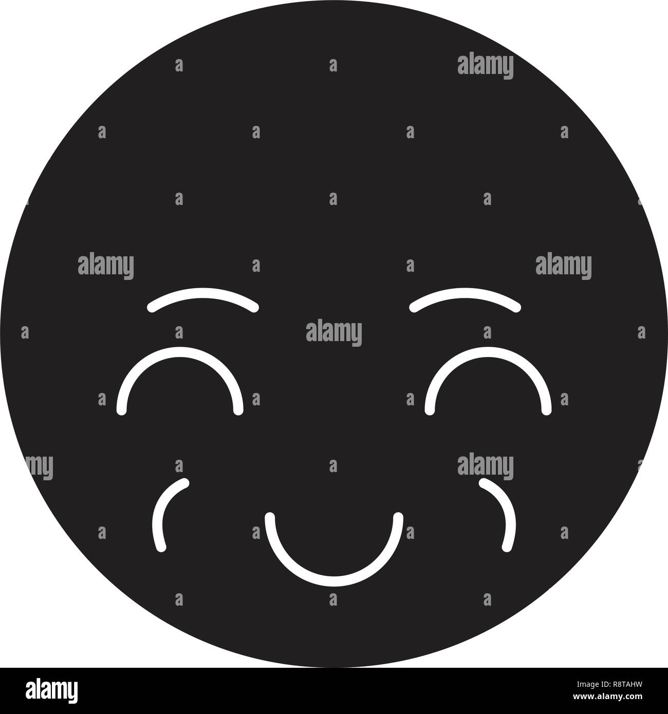 Emoticon sly comic vector illustration hi-res stock photography and ...