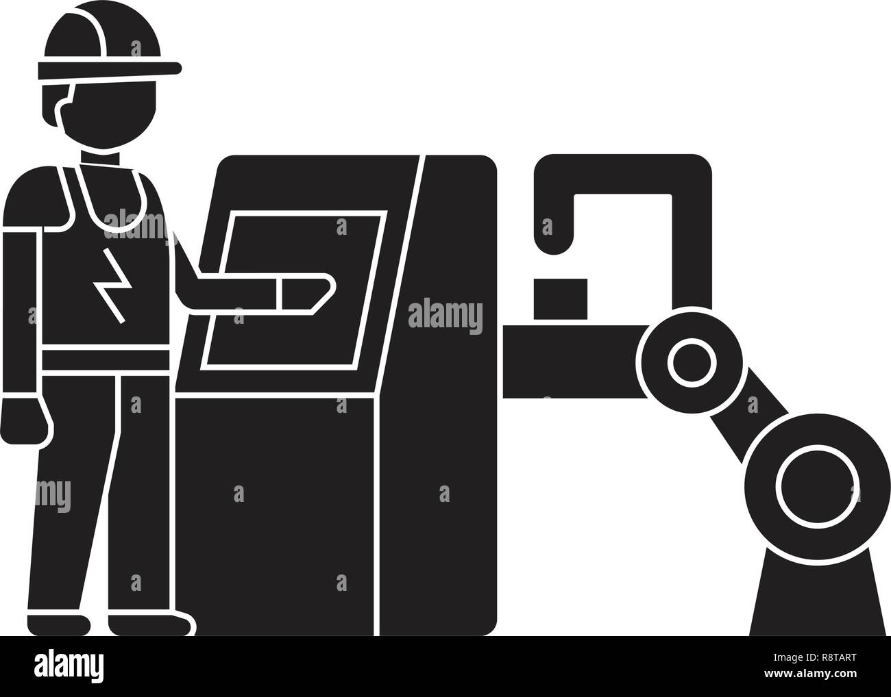 Network system operator Stock Vector Images - Alamy