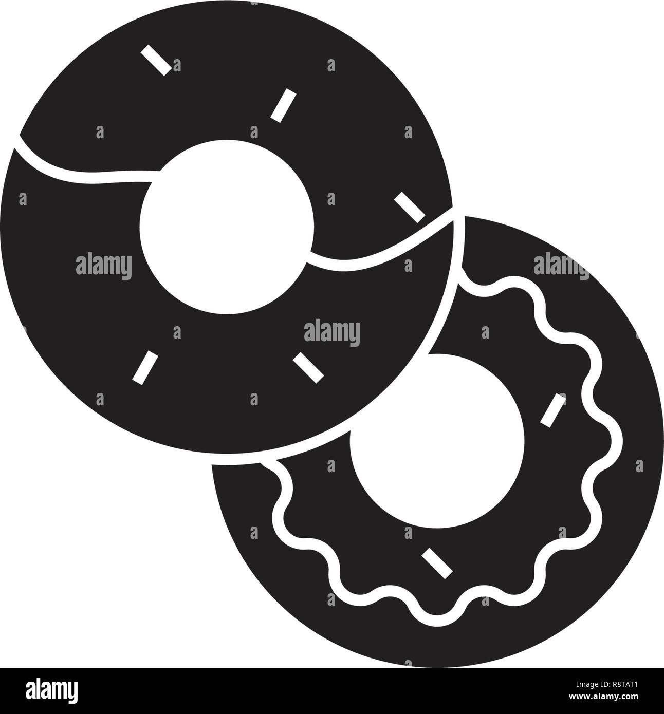 Tasty sign black round Stock Vector Images - Alamy