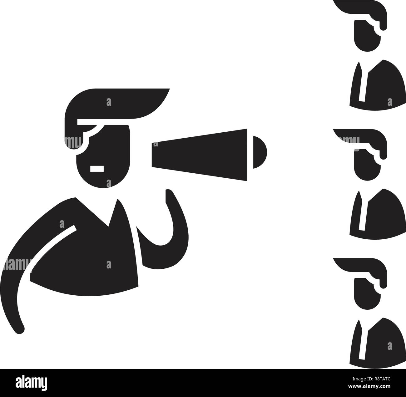 Teambuilding black vector concept icon. Teambuilding flat illustration ...