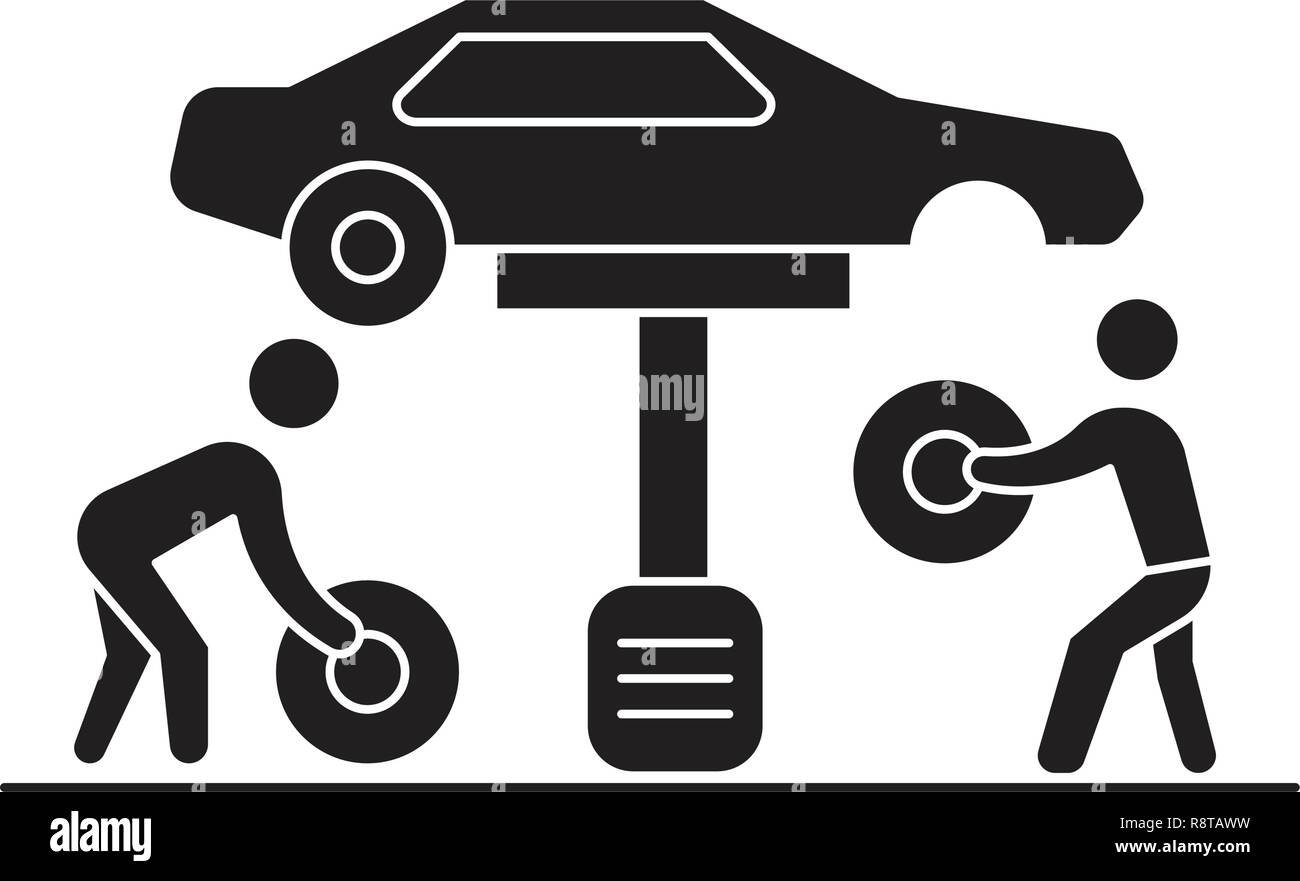 Tire Icon High Resolution Stock Photography and Images - Alamy