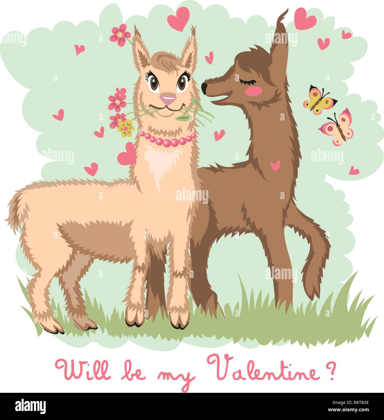 Llama kiss hi-res stock photography and images - Alamy