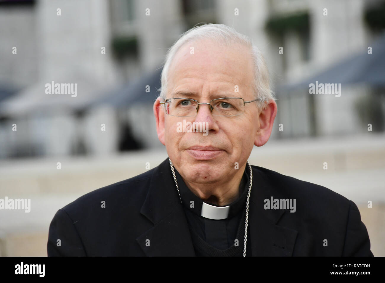 London, UK. 17th Dec, 2018. Speaker Rt Revd Paul Hendricks at Penny ...