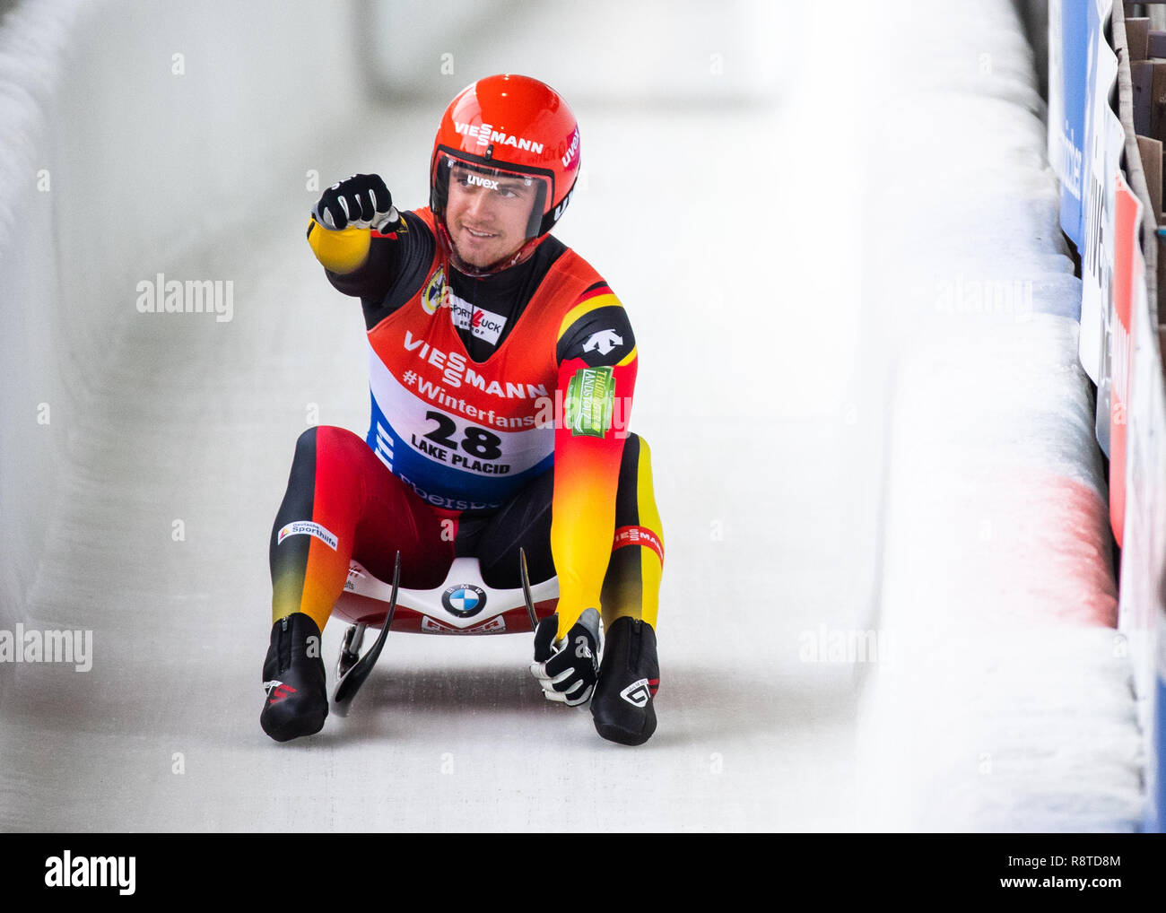 Johannes Ludwig of Germany during World Cup Luge event at Mt. Van ...