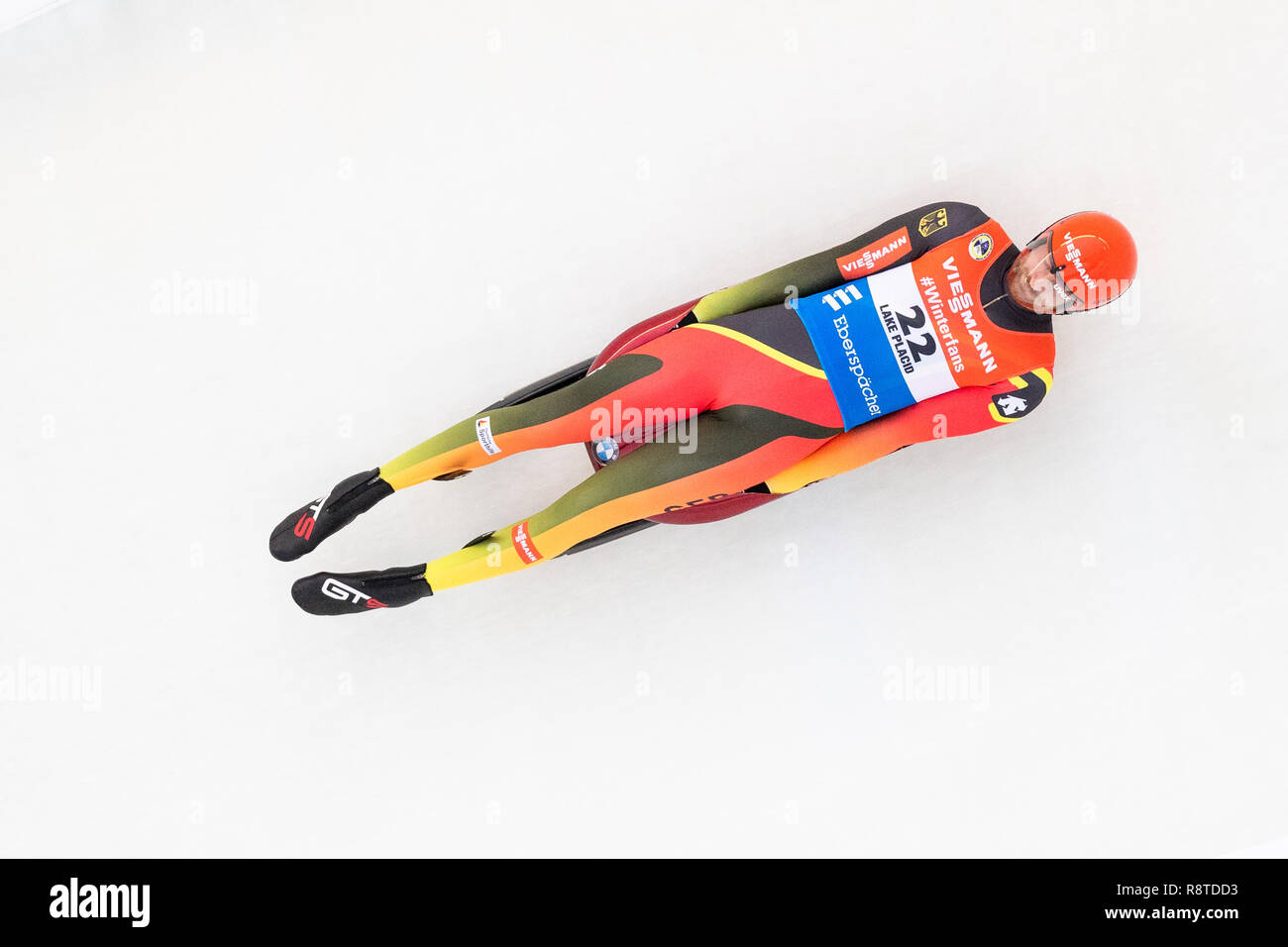 Chris Rene Eissler of Germany during World Cup Luge event at Mt. Van ...
