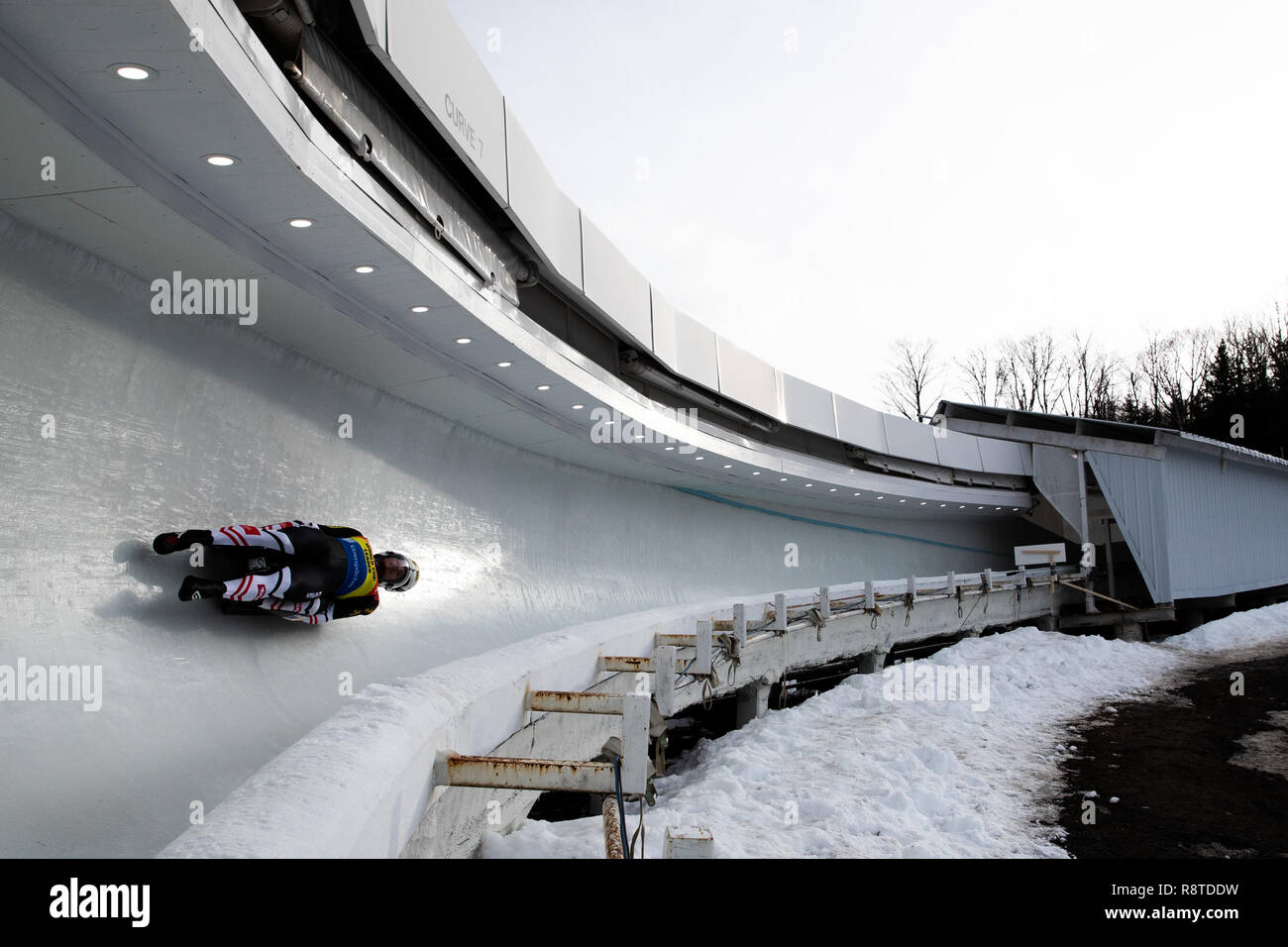 Thomas Steu and Lorenz Koller of Austria during World Cup Luge event at ...