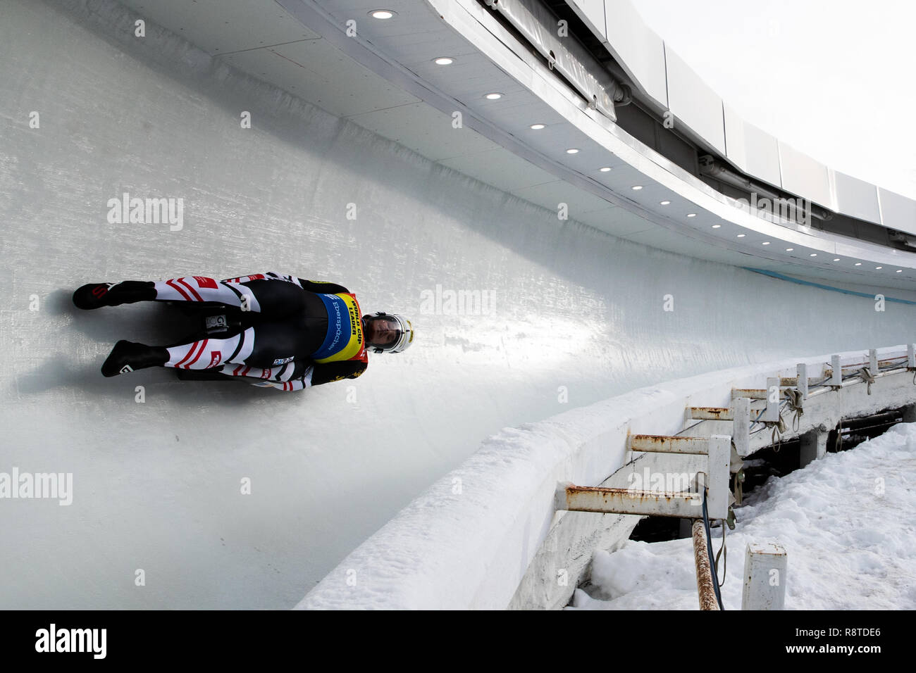 Thomas Steu and Lorenz Koller of Austria during World Cup Luge event at ...
