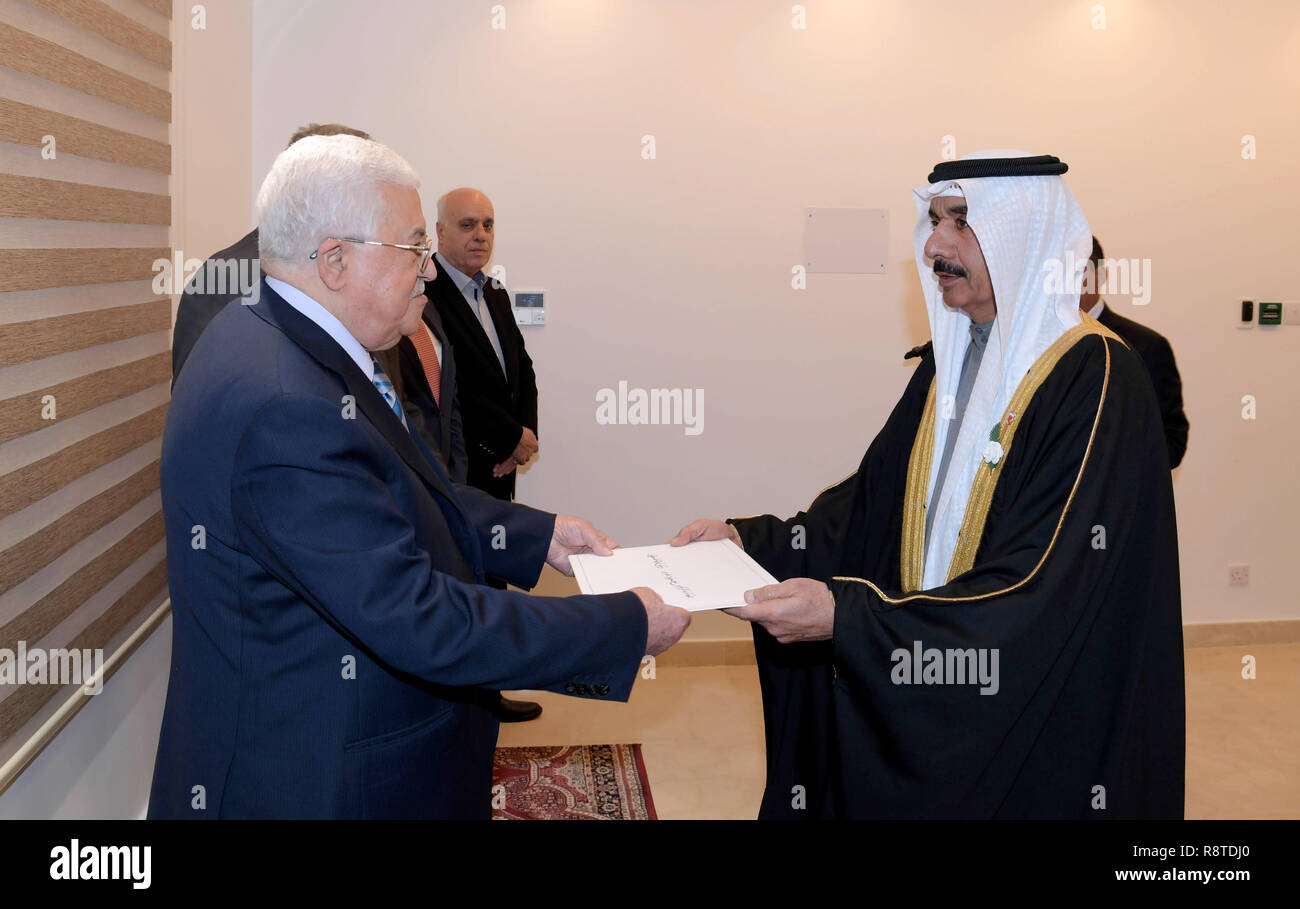 Amman, Amman, Jordan. 17th Dec, 2018. Palestinian President Mahmoud ...