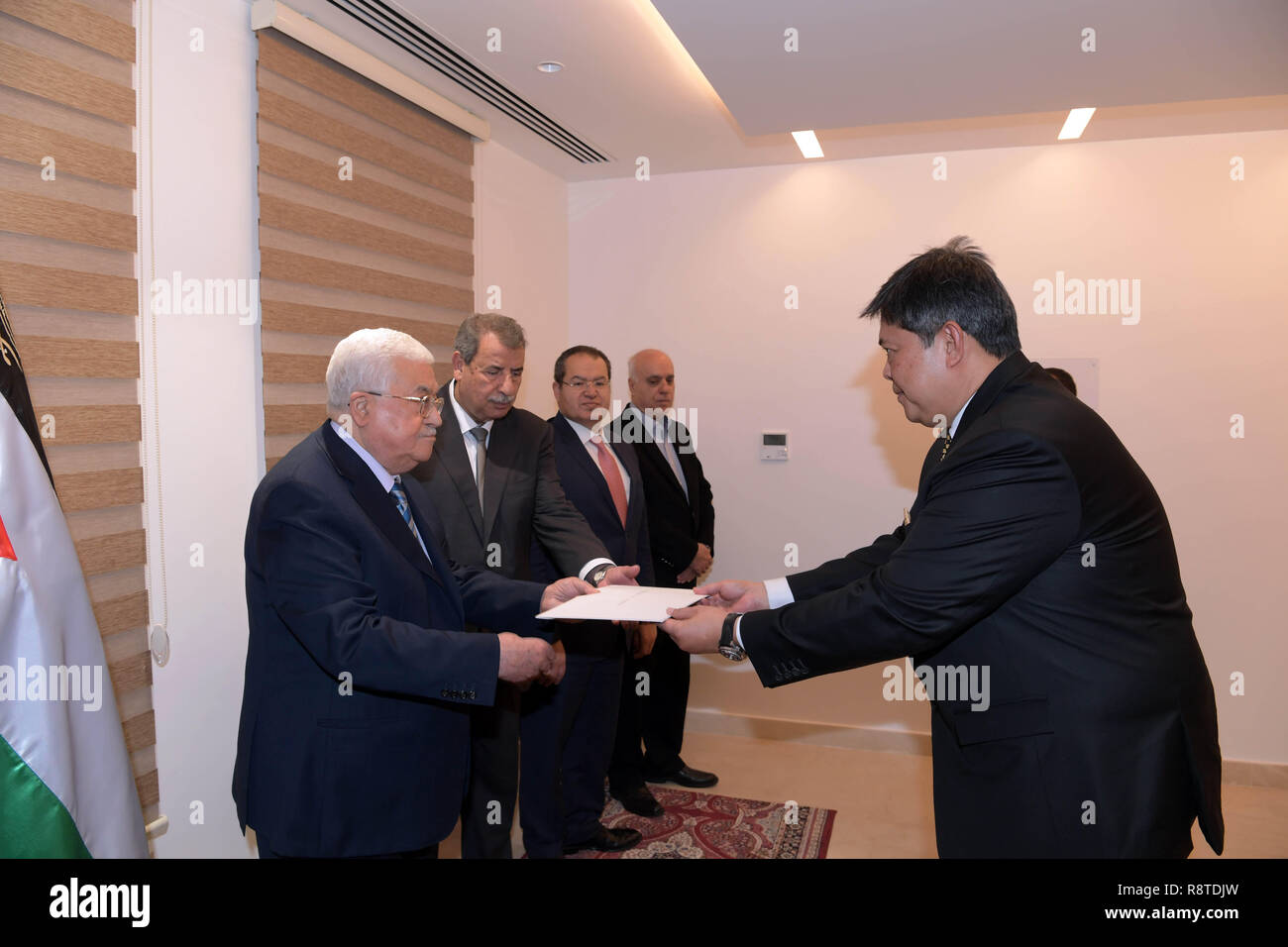 Amman, Amman, Jordan. 17th Dec, 2018. Palestinian President Mahmoud ...