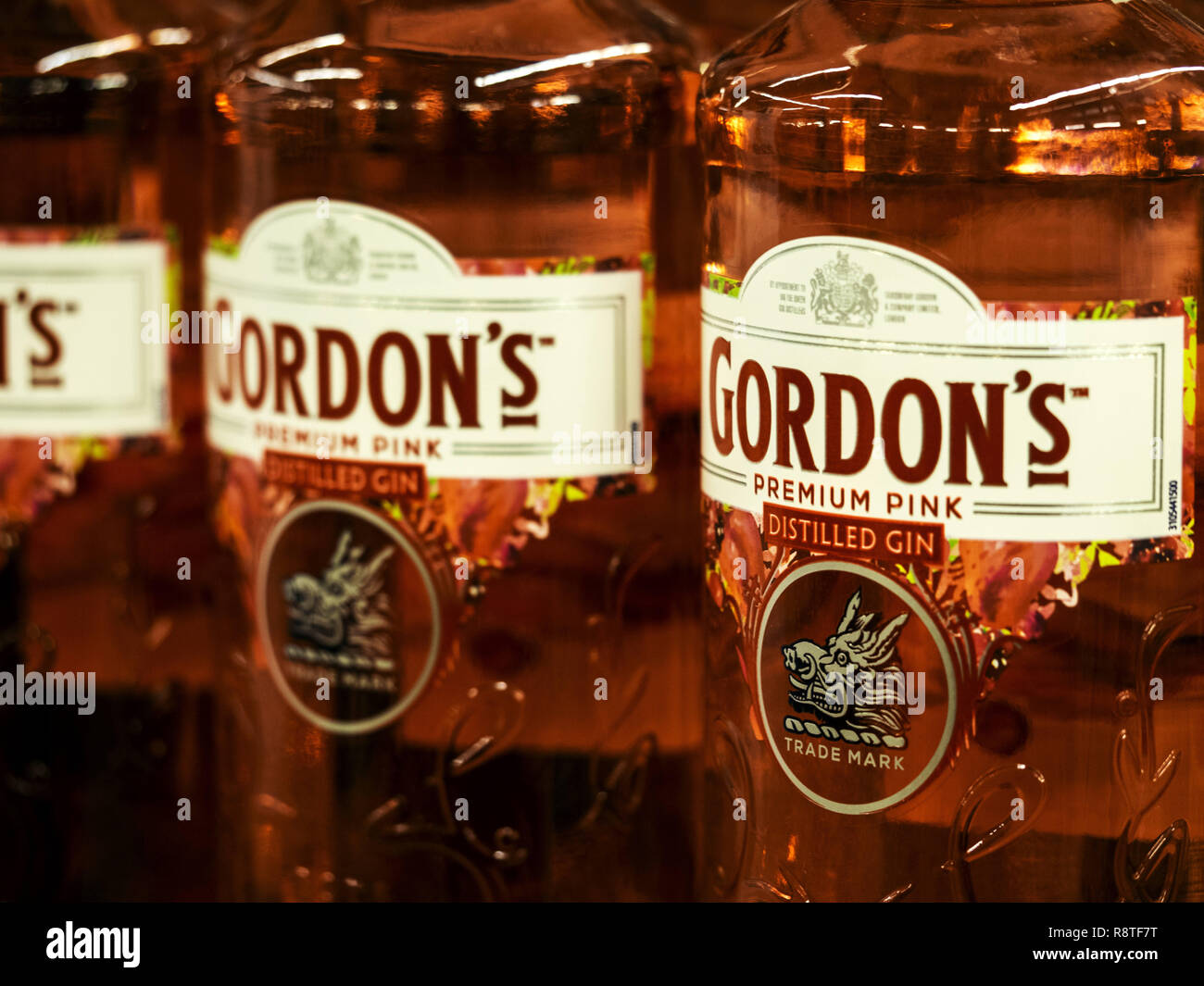 Gordons premium pink hi-res stock photography and images - Alamy