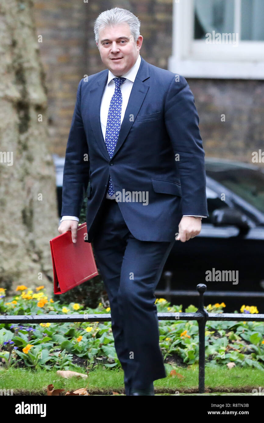Downing Street, London, UK. 18th Dec, 2018. Brandon Lewis - Tory party ...