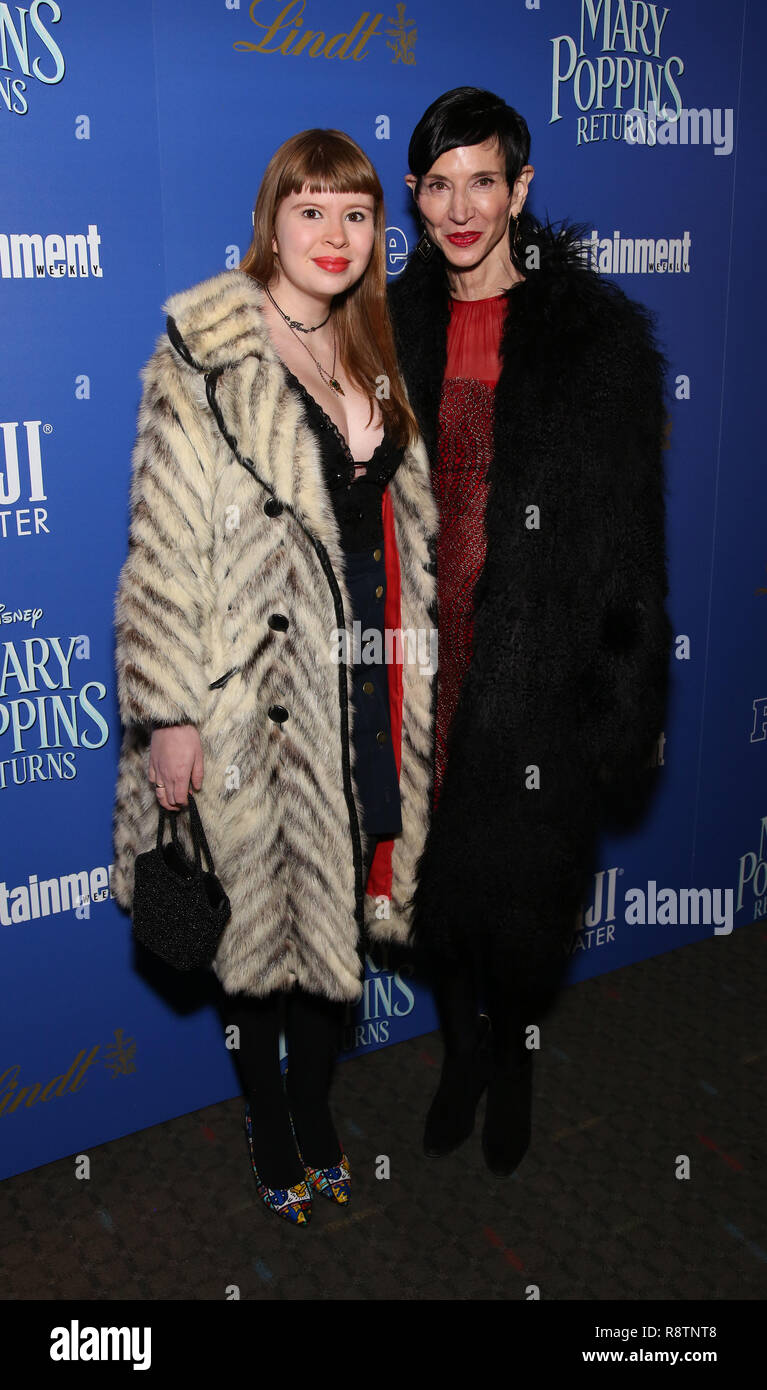 New York, New York, USA. 17th Dec, 2018. Flora Collins and Amy Fine ...