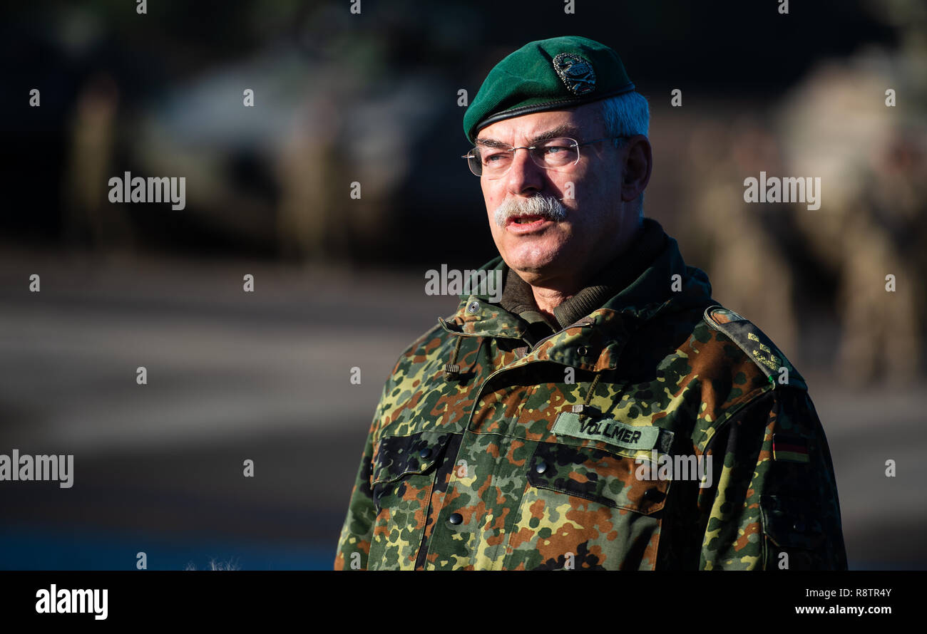 Bergen, Germany. 12th Oct, 2018. Jörg Vollmer, Lieutenant General and ...