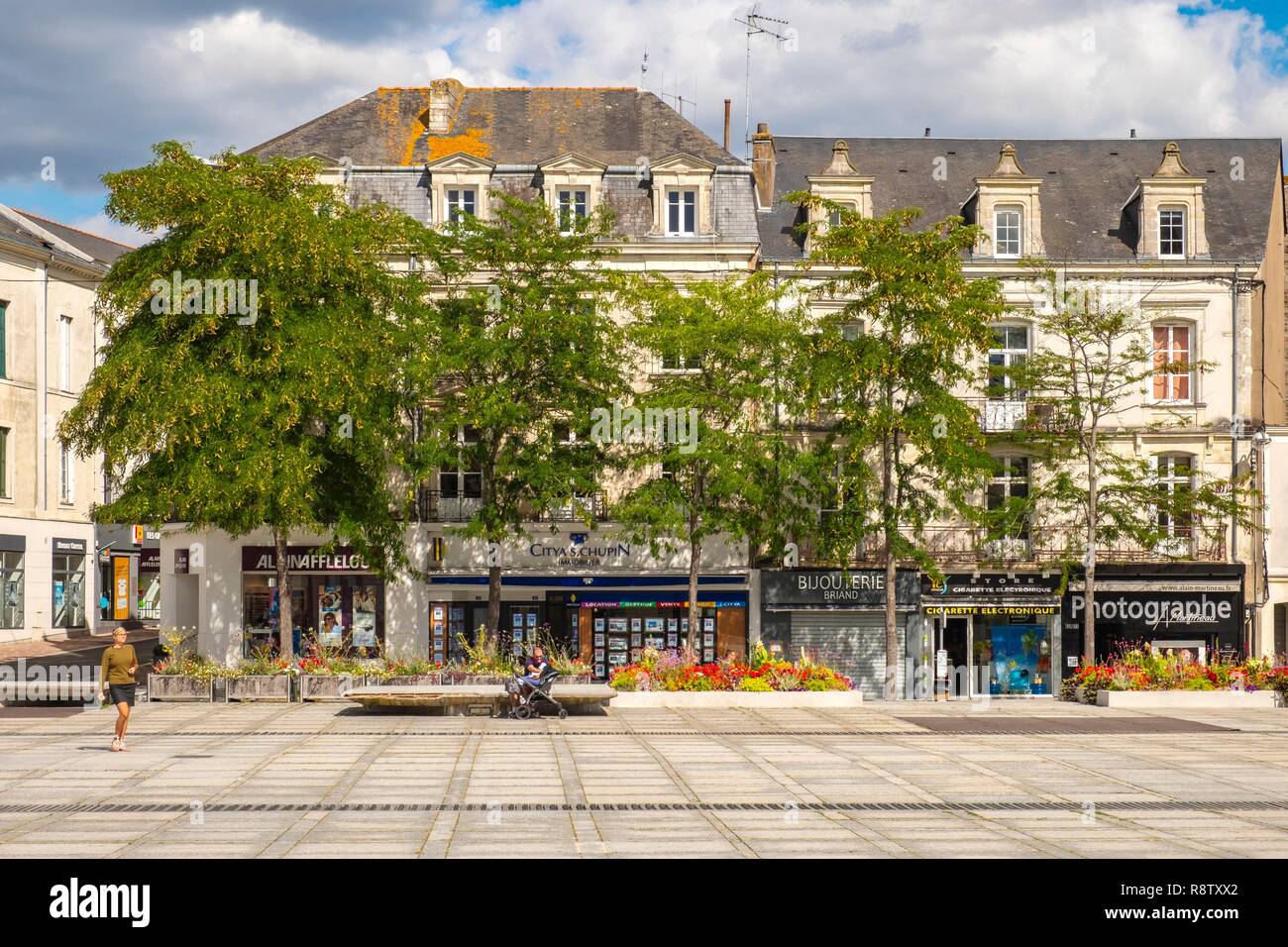 France, Maine et Loire, Cholet, Travot Square Stock Photo - Alamy